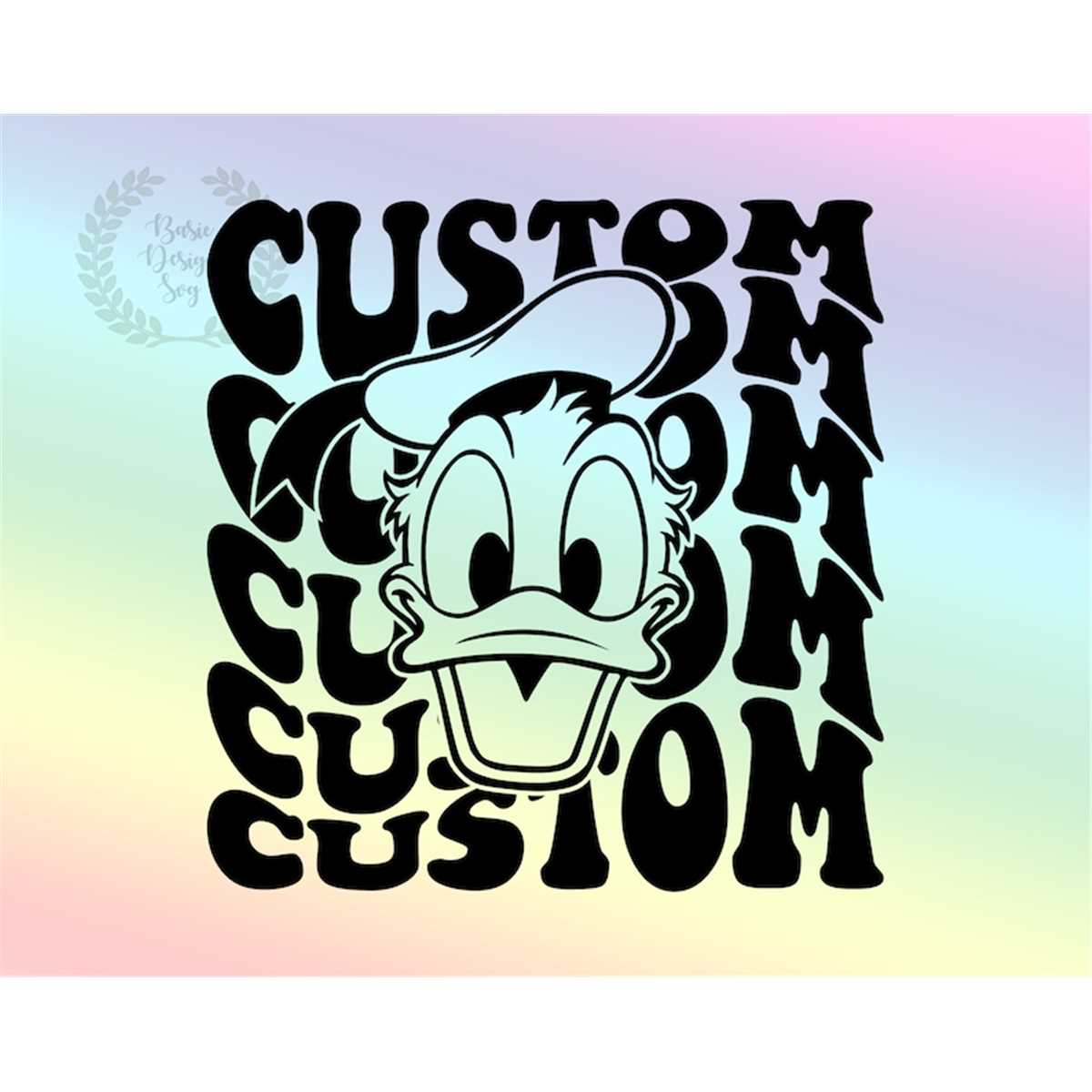 Custom Wavyy Text SVG PNG, Donaldd Duckk Svg Png, Family Vac - Inspire ...