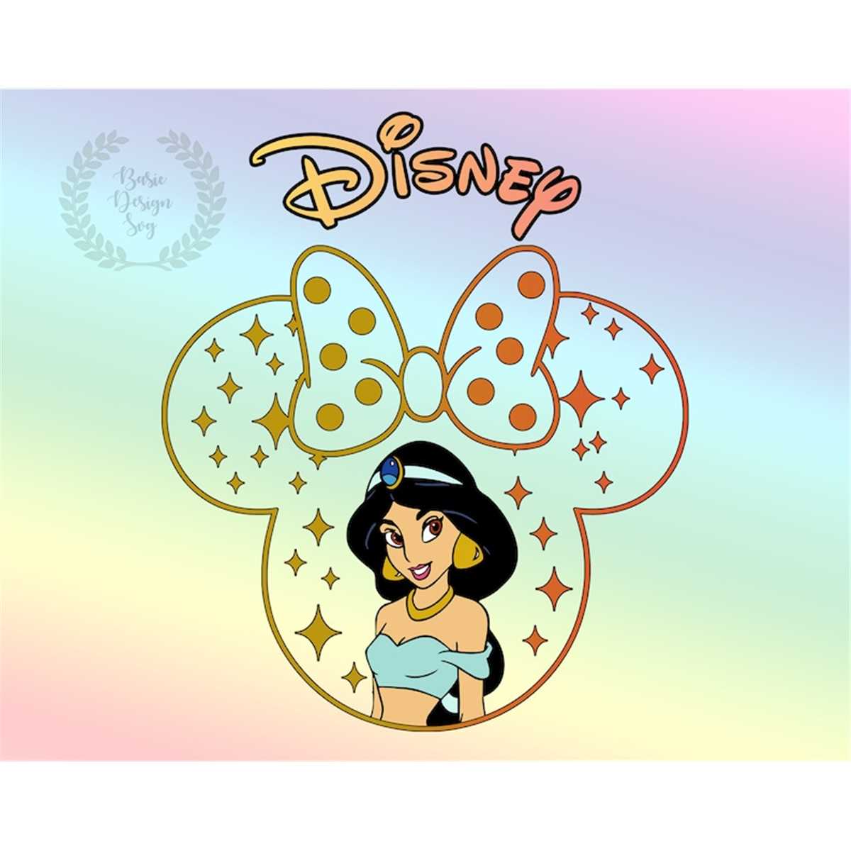 Princess Jasminee Png, Mouse Head Ear Png, Family Vacation T - Inspire ...