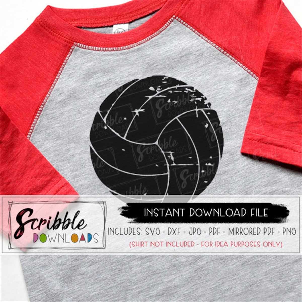 volleyball SVG DXF distressed volleyball instant download cl | Inspire ...