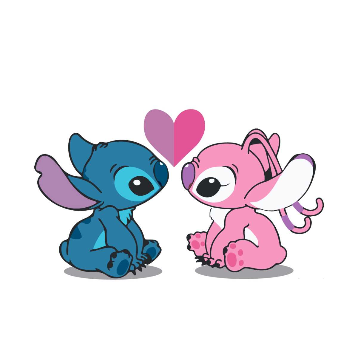 Stitch and Angel SVG, Stitch And Girlfriend SVG, Stitch SVG, | Inspire ...