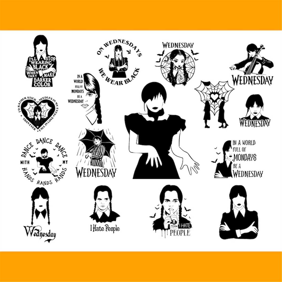 free wednesday addams svg - Inspire Uplift