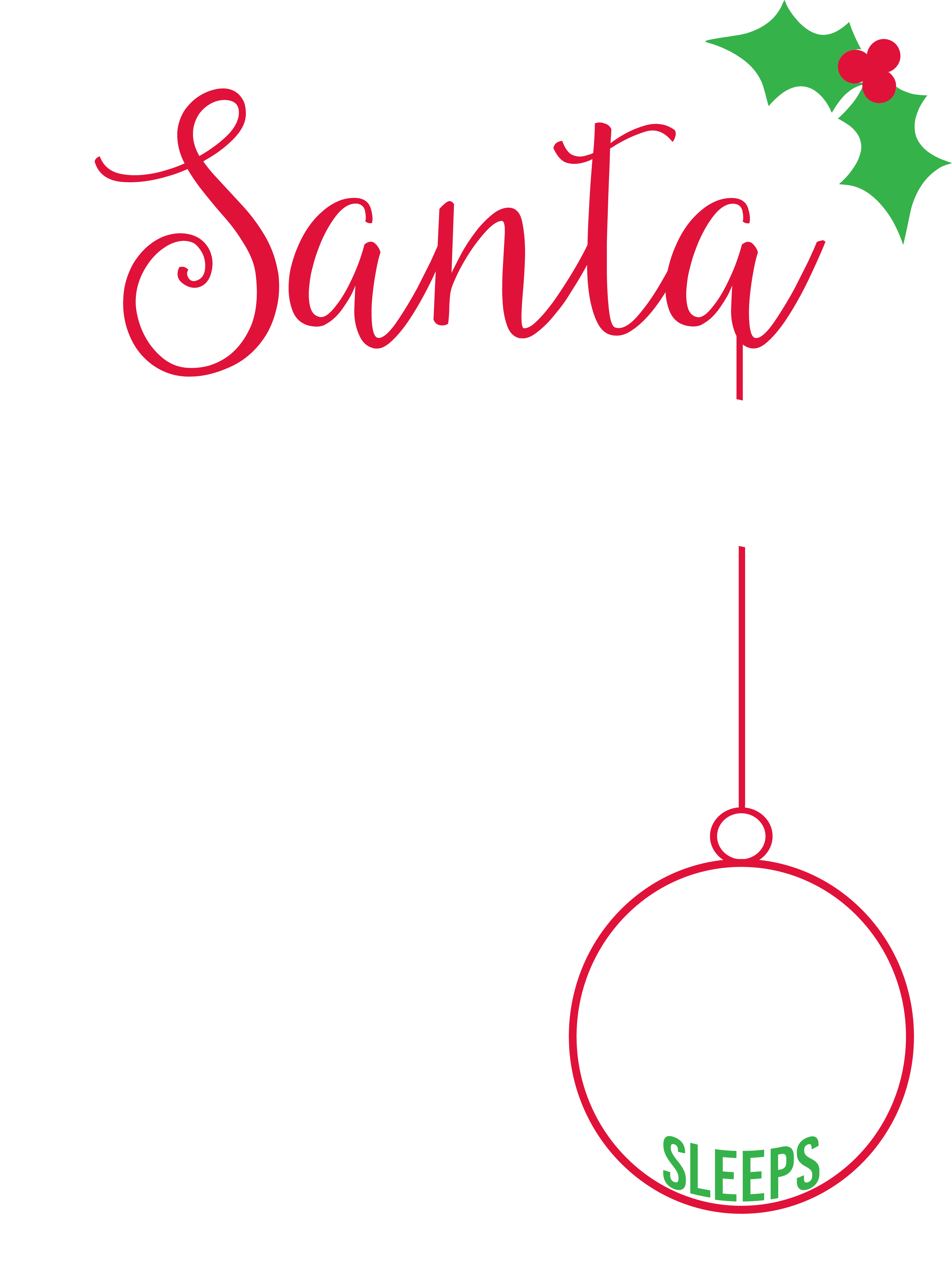Santa Chalkboard Svg | Inspire Uplift