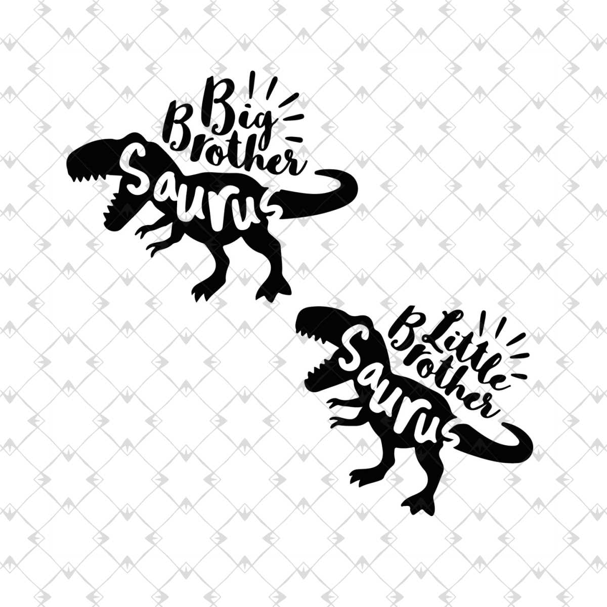 Big Brother Saurus Svg, Little Brother Saurus Svg, Big Bro & | Inspire ...