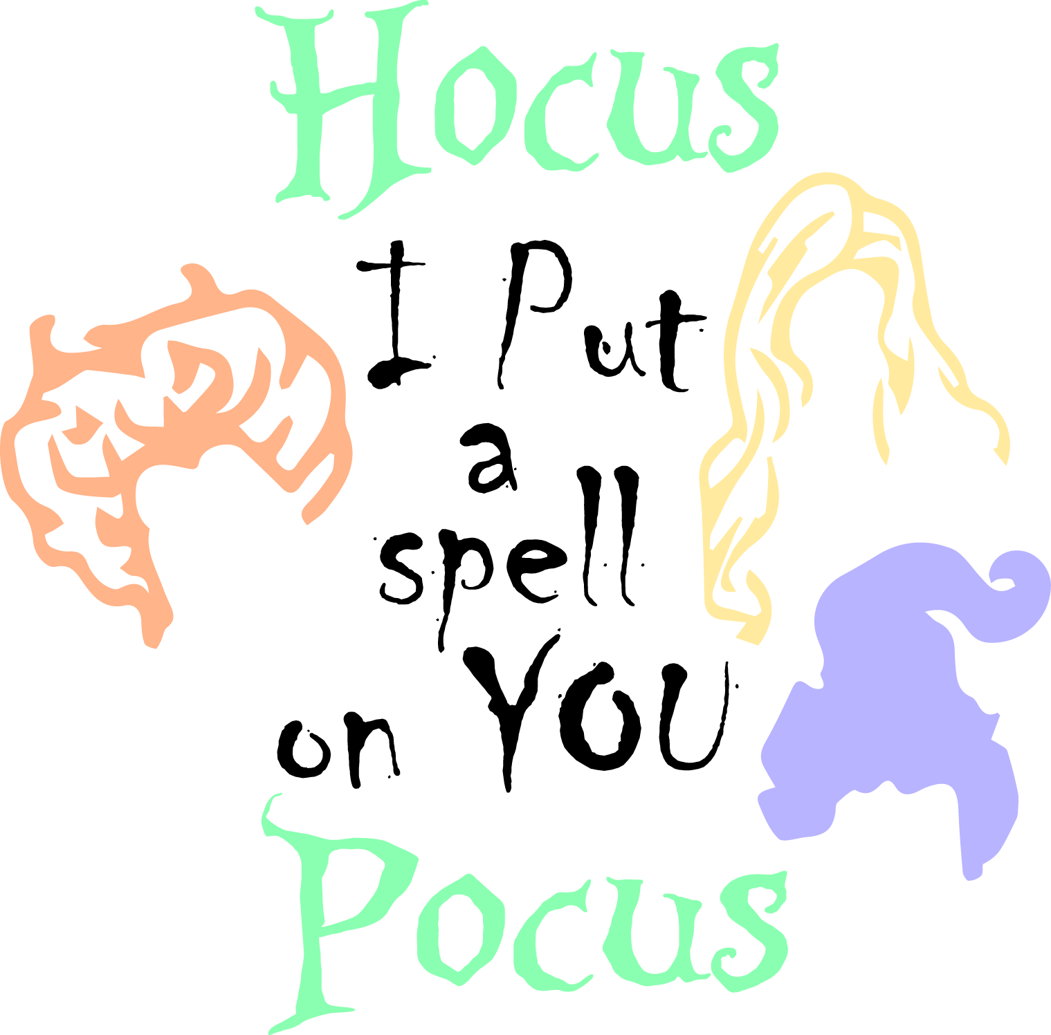 Hocus Pocus Logo Png Vector, Hocus Pocus Svg, Digital Silhou - Inspire ...