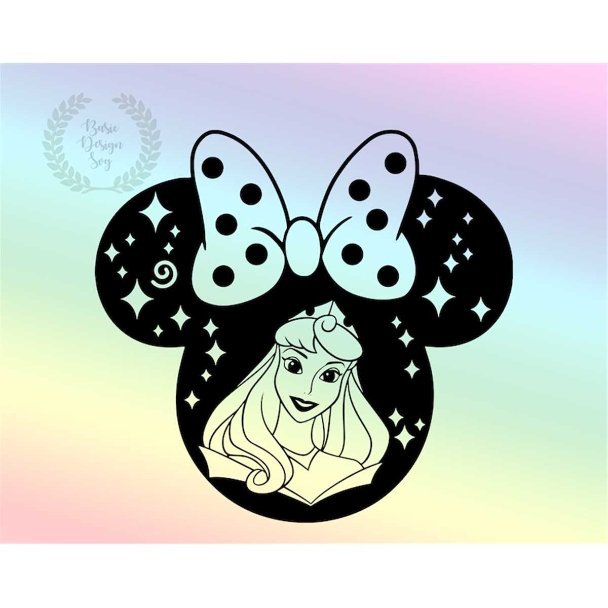 Princess Auroraa Svg Png, Princess Mouse Head Designs, Famil | Inspire ...