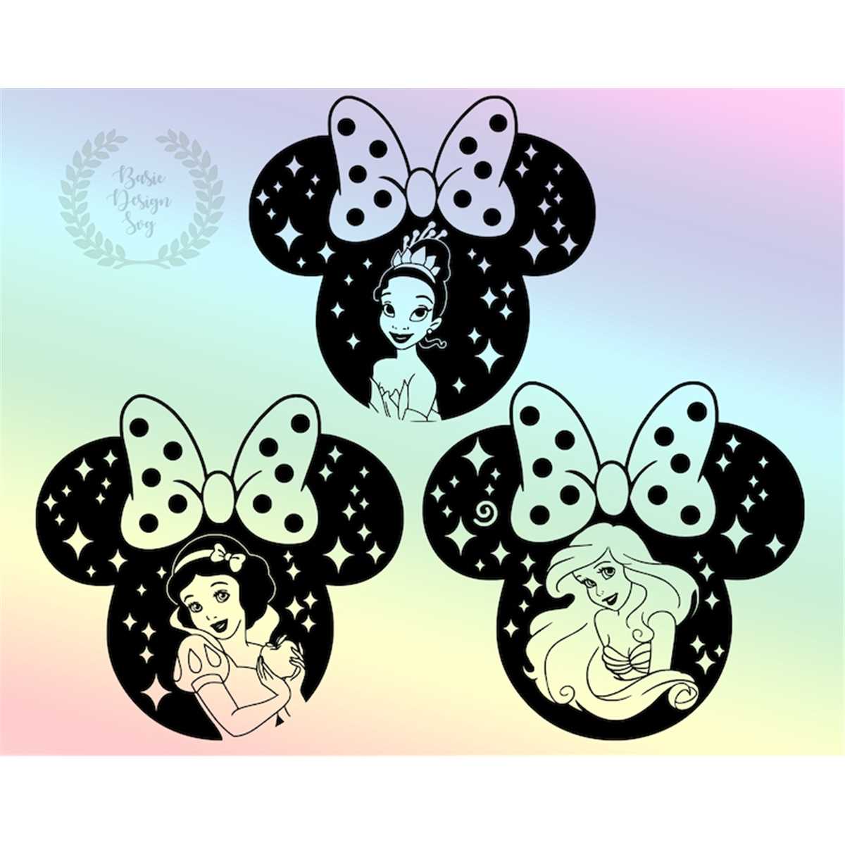 Princess Bundle SVG PNG, Princess Cricut Svg, Ariel Svg, Tia | Inspire ...