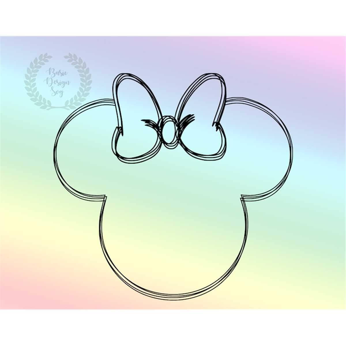 Mouse Outline Svg, Cricut, Vinyl Cut File, Instant Download - Inspire ...