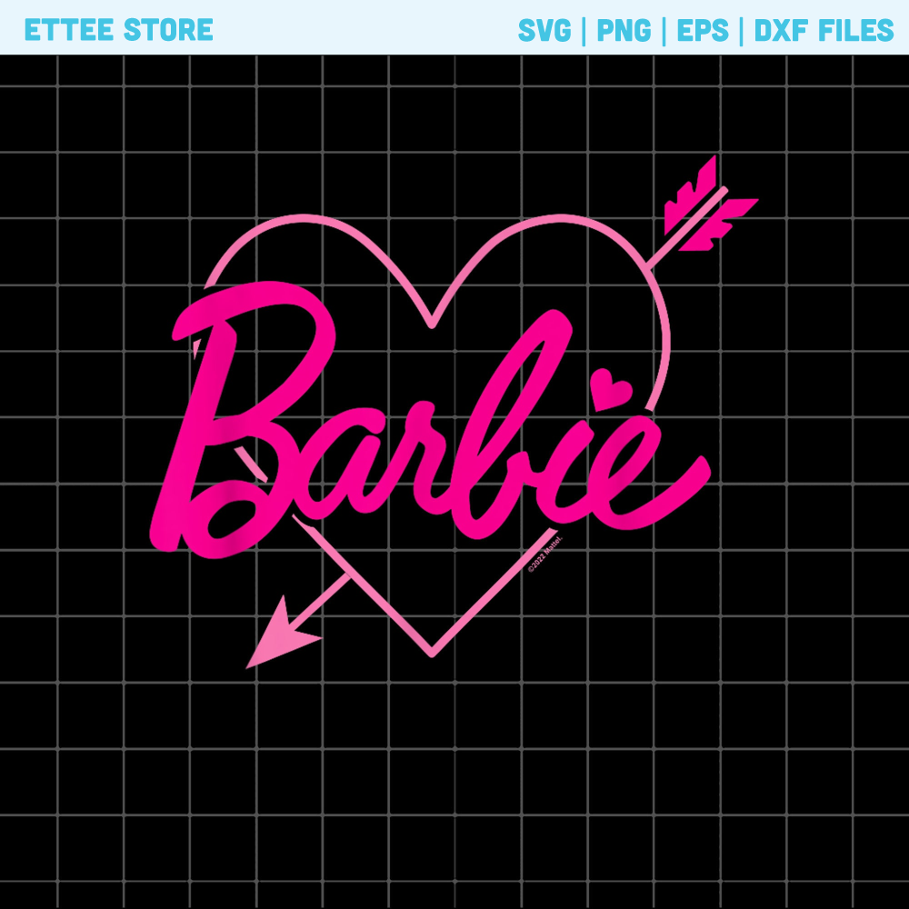 Barbie Heart Arrow Svg, Barbie Svg | Inspire Uplift
