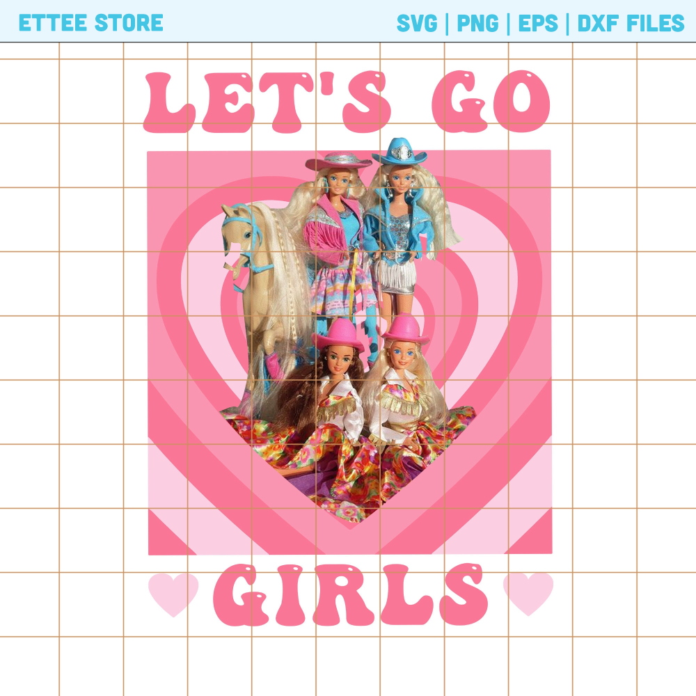 Barbie Digital PNG, Lets Go Girls Barbie png, Barbie Summer, | Inspire ...