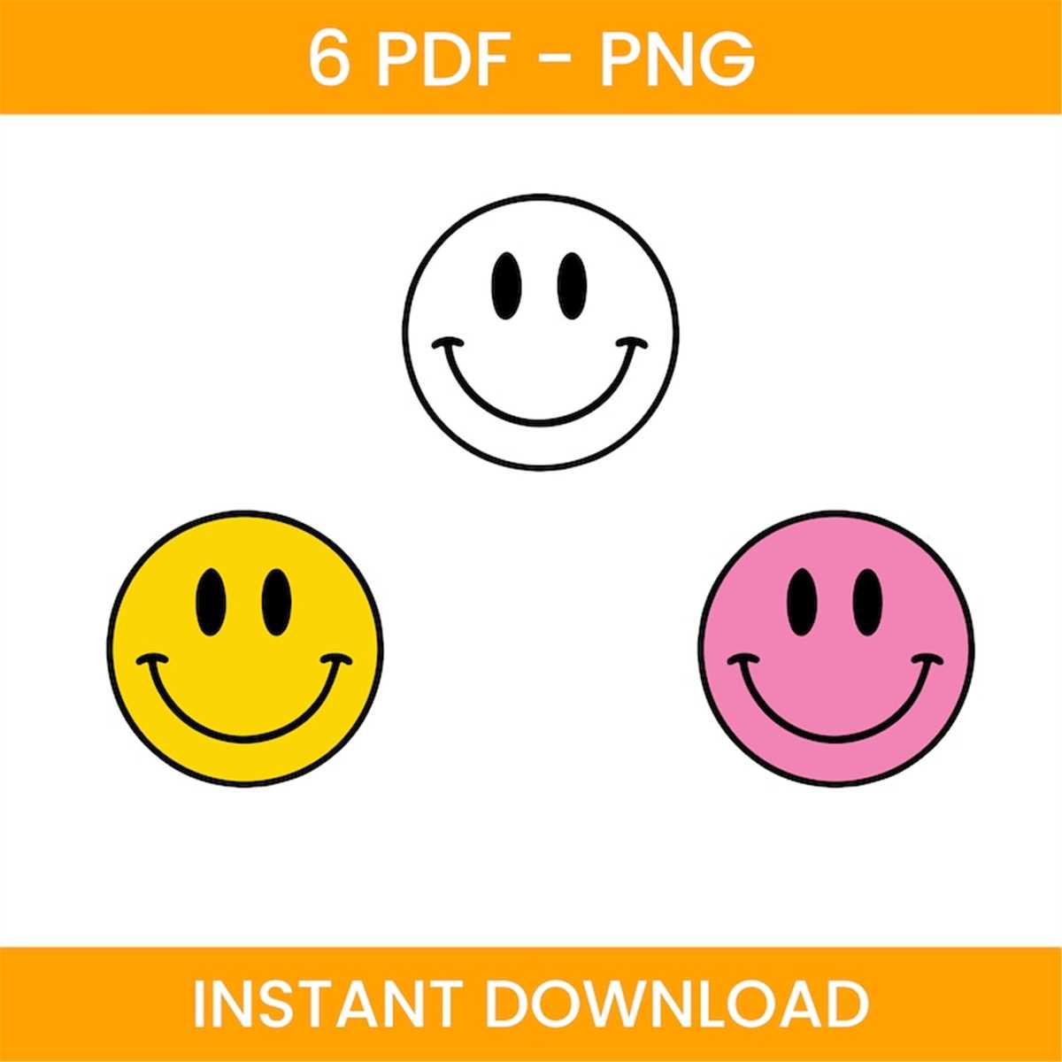 Smiley Face SVG, Happy Face SVG, Smiley Face Silhouette Cut | Inspire ...