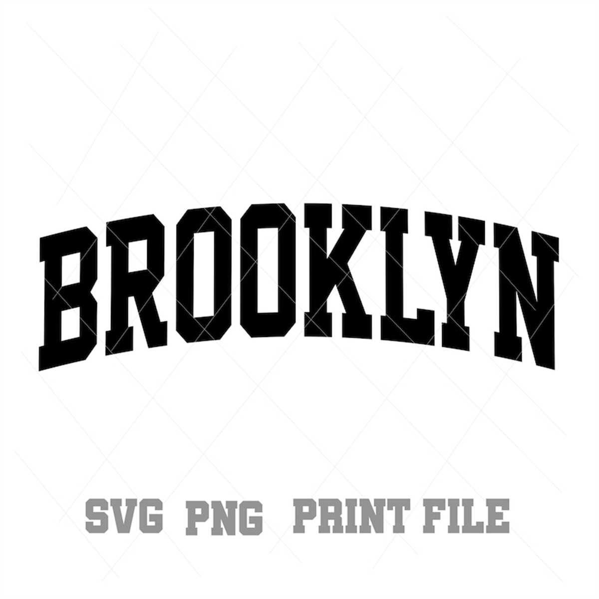 Brooklyn SVG PNG, Commercial Use, Text Clip Art, Print File - Inspire ...