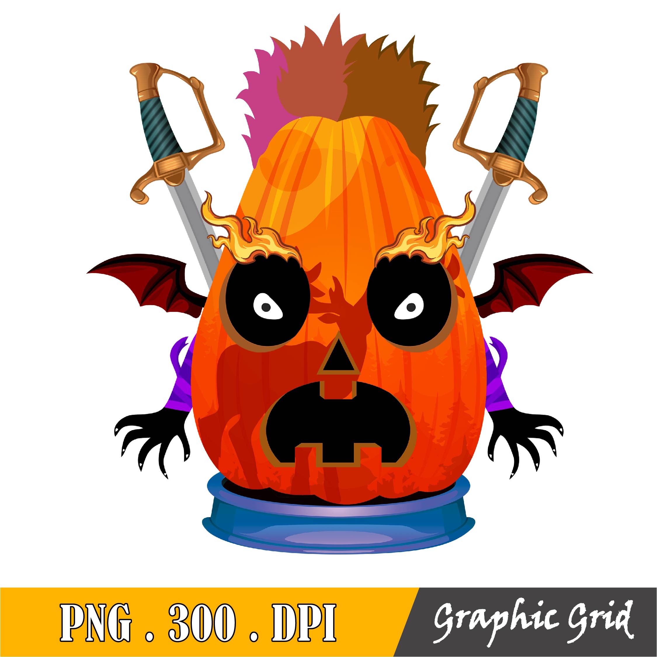 Cute Spooky Halloween Pumpkin, Halloween Pumpkin Clipart, In | Inspire ...