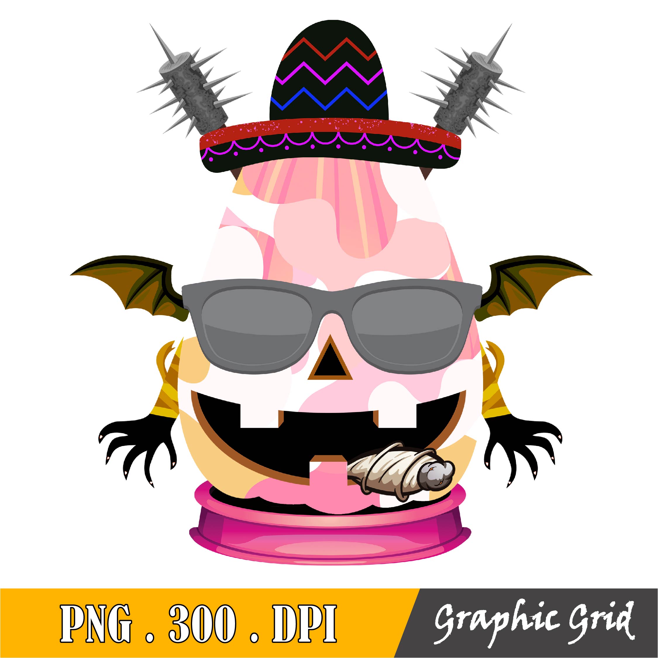 Cute Spooky Pumpkin, Halloween Pumpkin Clipart, Instant Down | Inspire ...