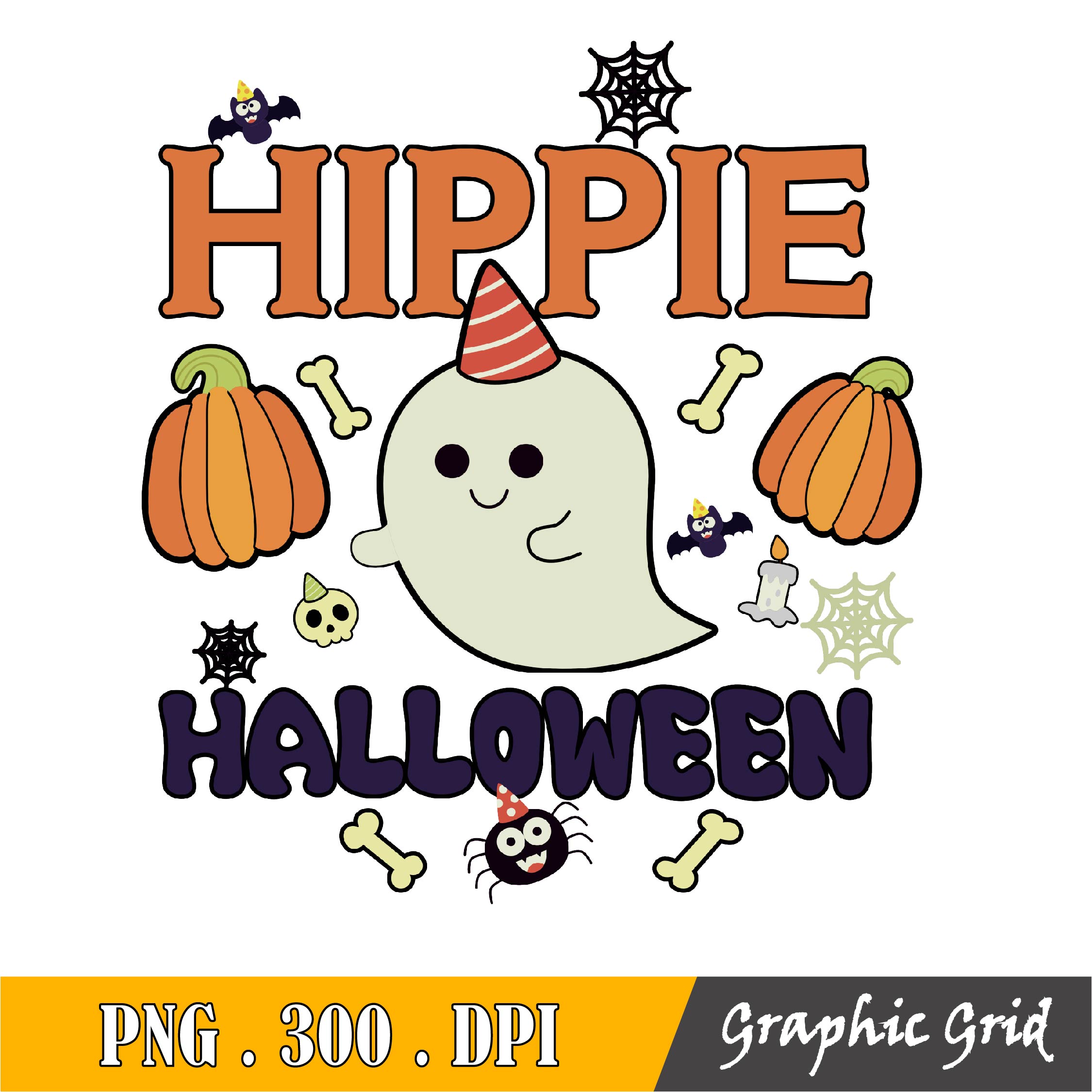 Hippie Halloween Sublimation Png, Halloween Png, Hippie Hall | Inspire ...