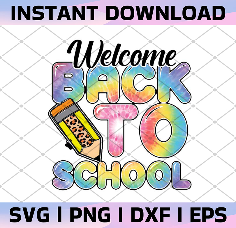 Welcome Back To School PNG Image, School Girl Leopard Design - Inspire ...