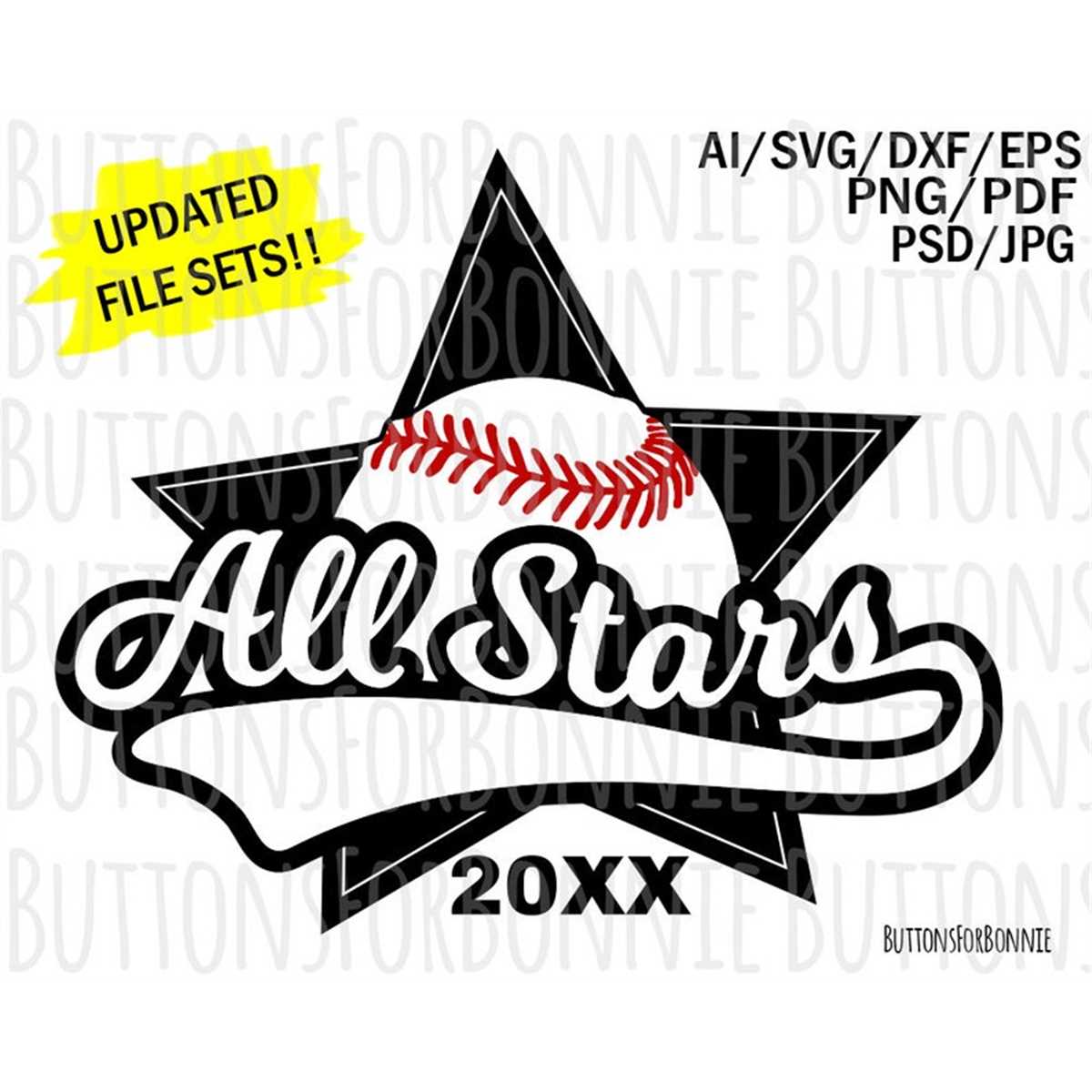 All Stars svg, Softball Svg, Baseball svg, vector, emblem, s - Inspire ...