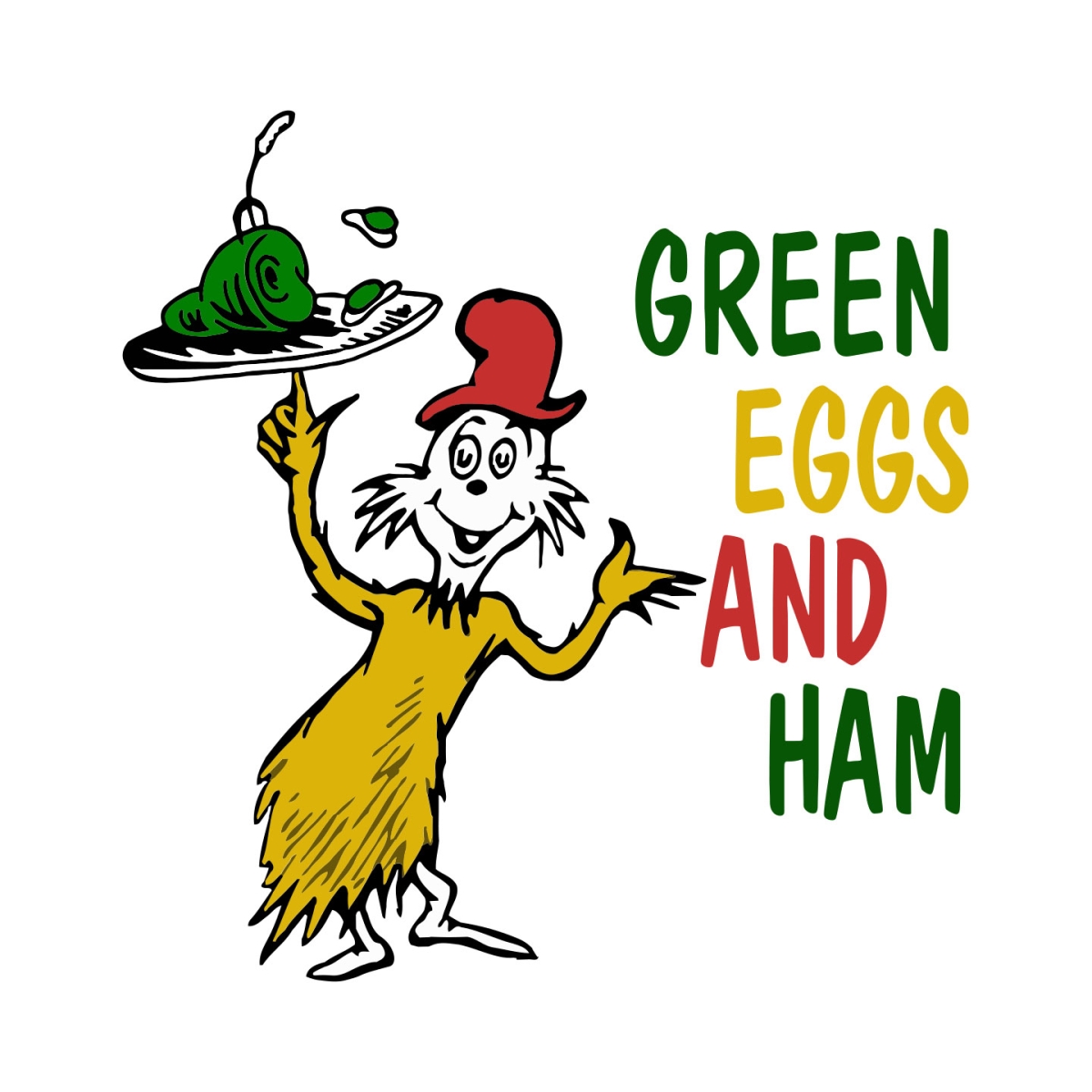Dr Seuss Green Eggs And Ham Svg, Dr Seuss Svg, Cat In The Ha | Inspire ...