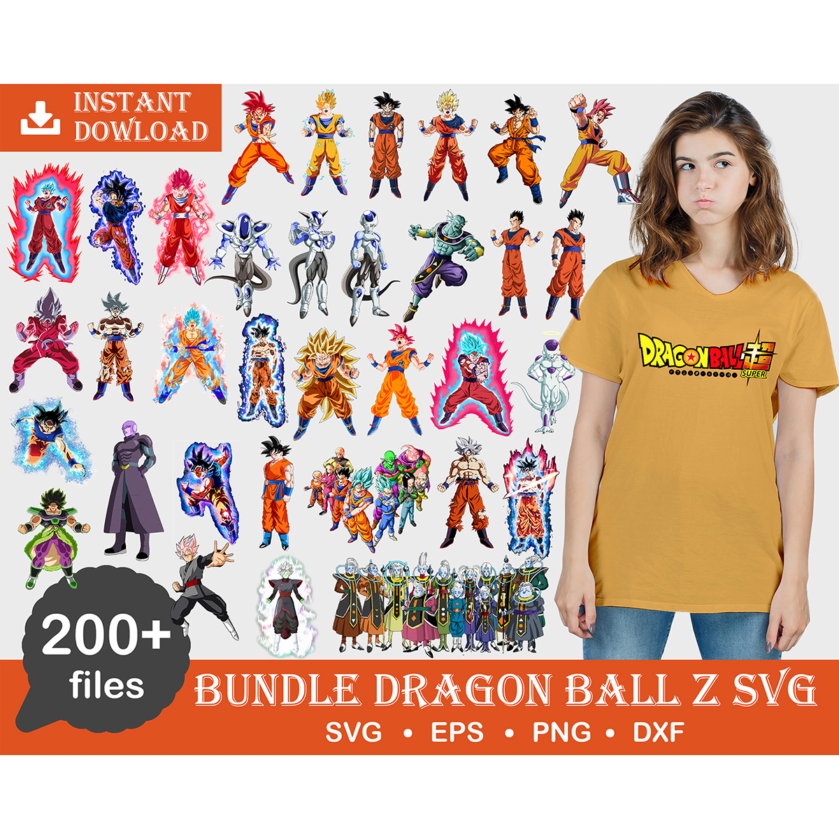 200 Goku Svg, Dragonball Z Svg, Goku Cricut, Goku Png, Goku - Inspire ...