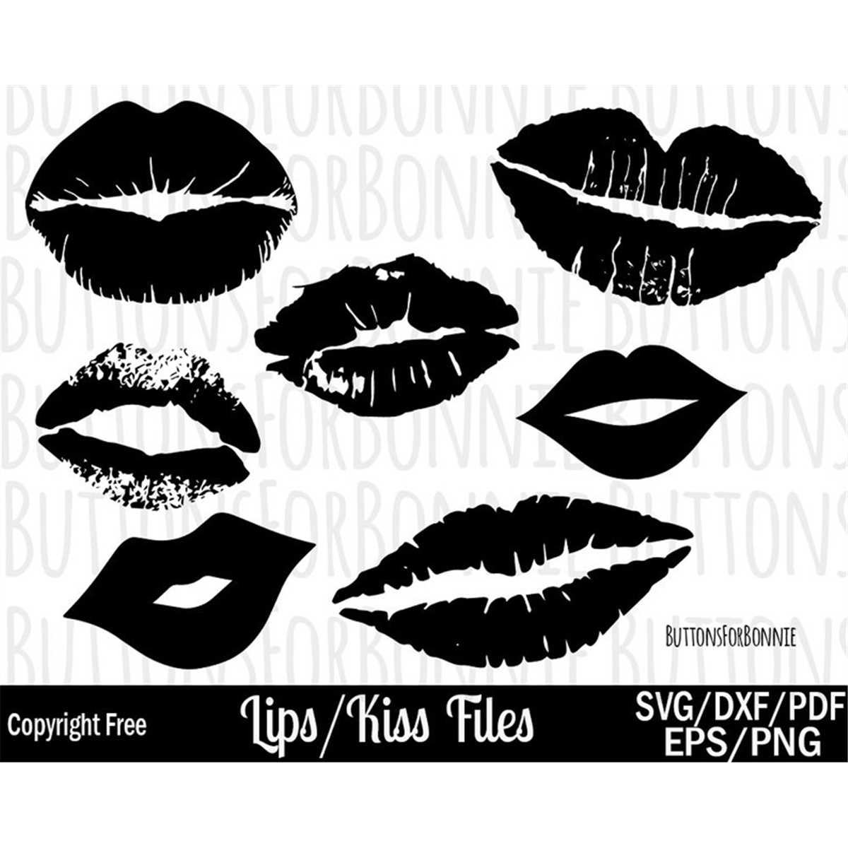 Lips svg, kiss svg, love svg, digital cutting file, pucker s | Inspire ...