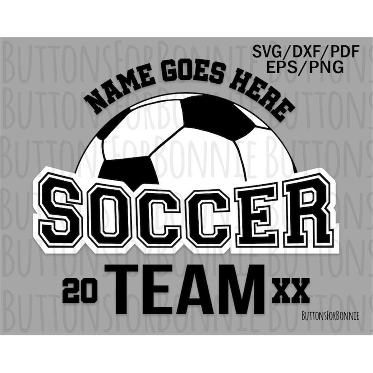 Soccer team svg, soccer svg, template, cutting file, soccer | Inspire ...