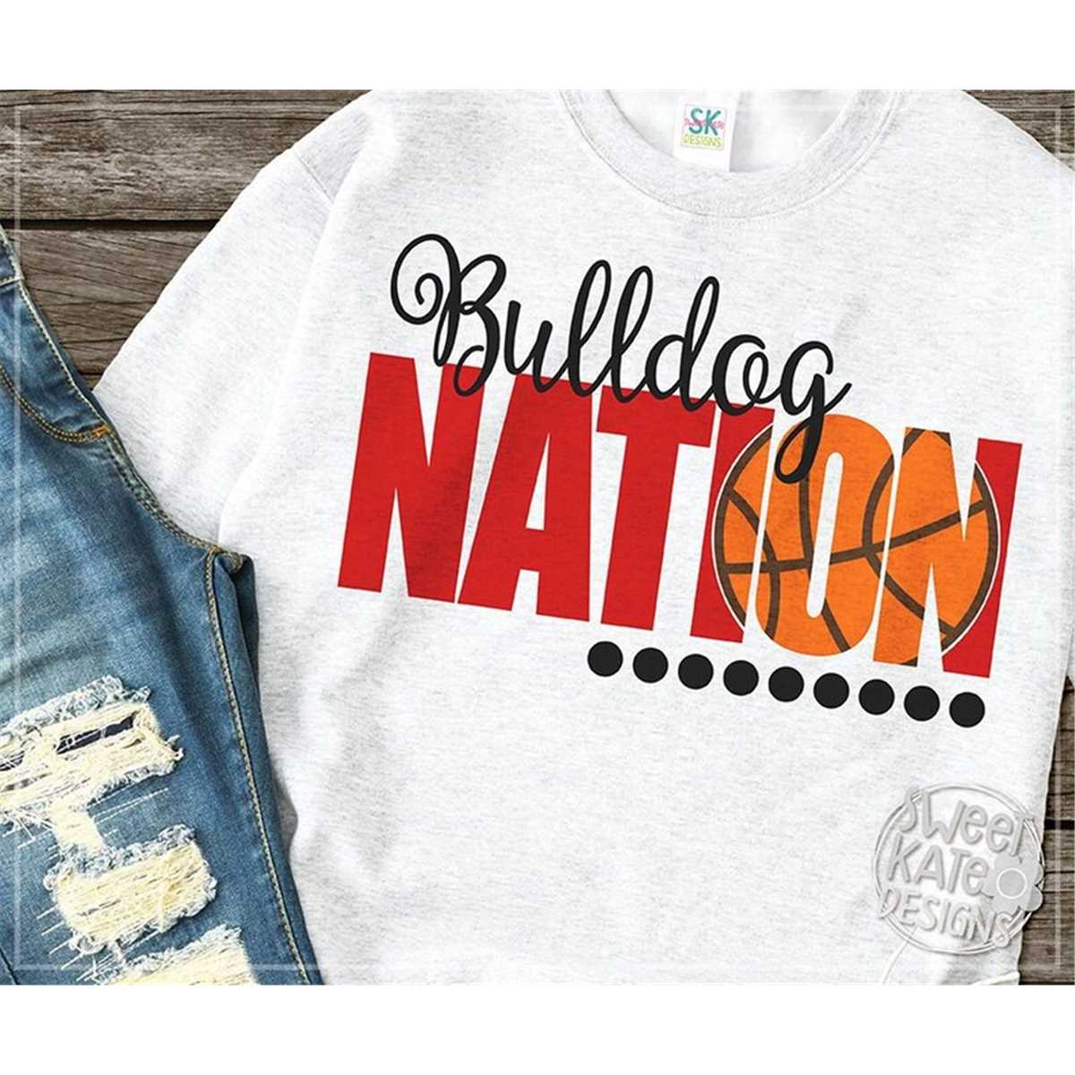 Bulldog Nation, Basketball SVG, dxf, eps, JPG, PNG, Scrapboo | Inspire ...