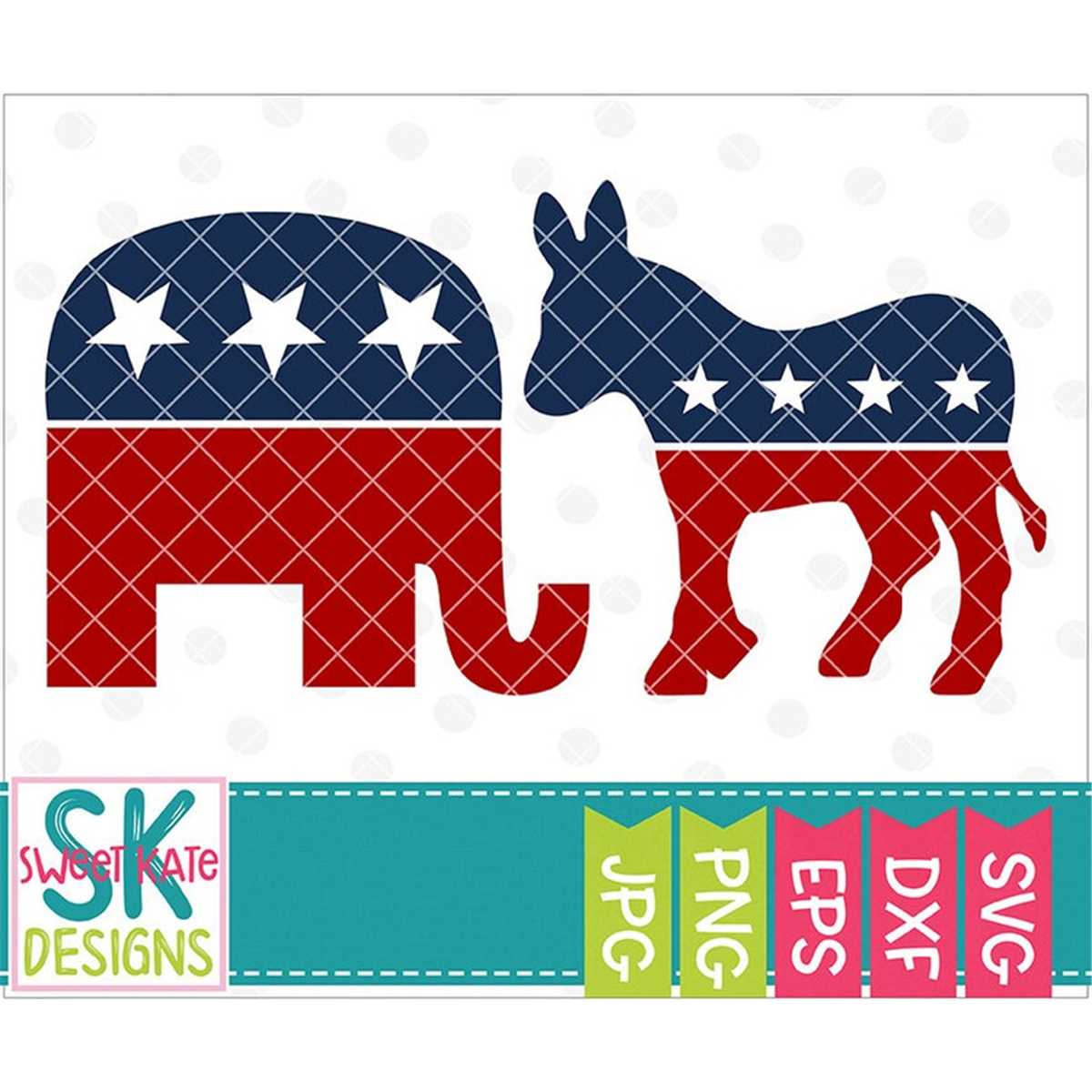 Political Party Symbols SVG, Heat Transfer Vinyl svg, Cricut | Inspire ...