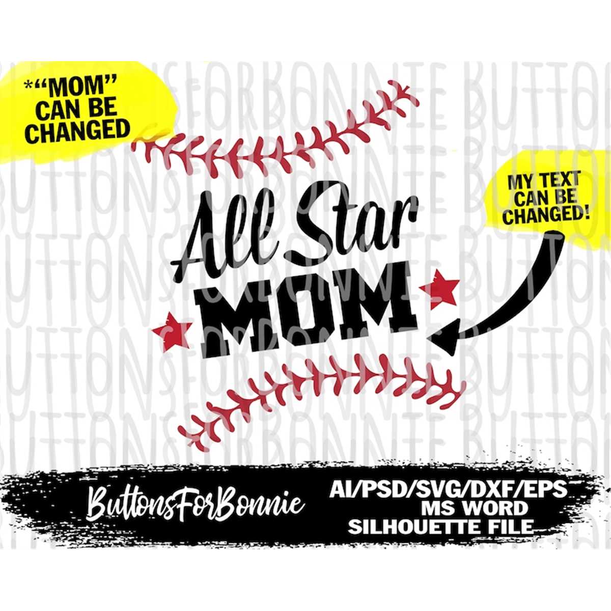 all star svg, all star mom svg, all star family, template, e | Inspire ...