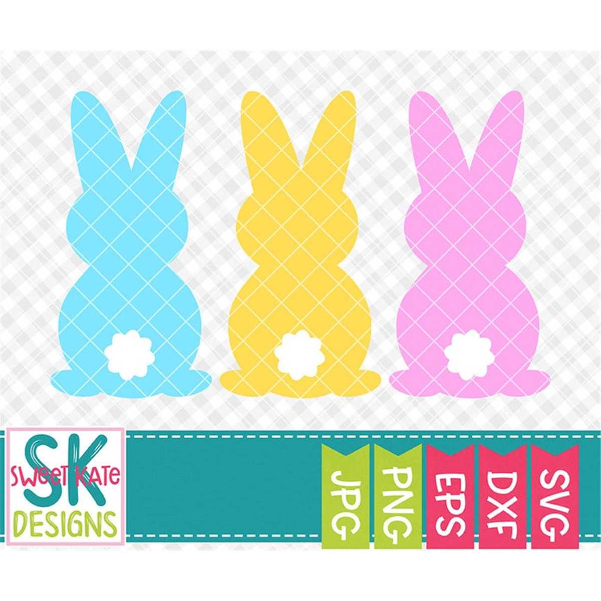 Three Bunnies SVG, Easter svg, Heat Transfer Vinyl cut file, | Inspire ...