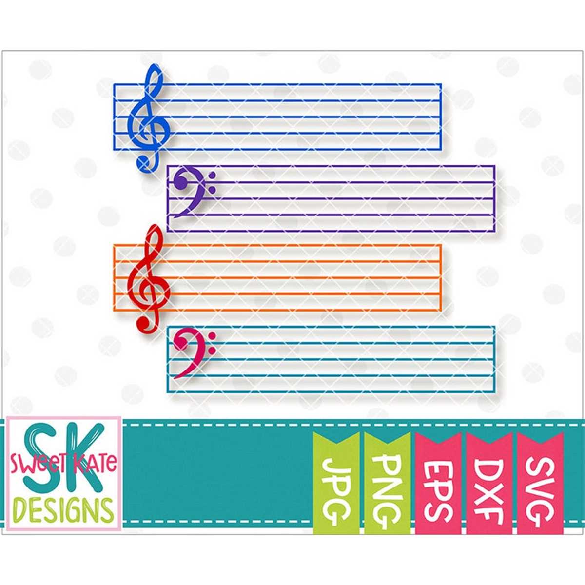 Bass Clef svg, Treble Clef svg, Bar Lines SVG, JPG, PNG, Die | Inspire ...