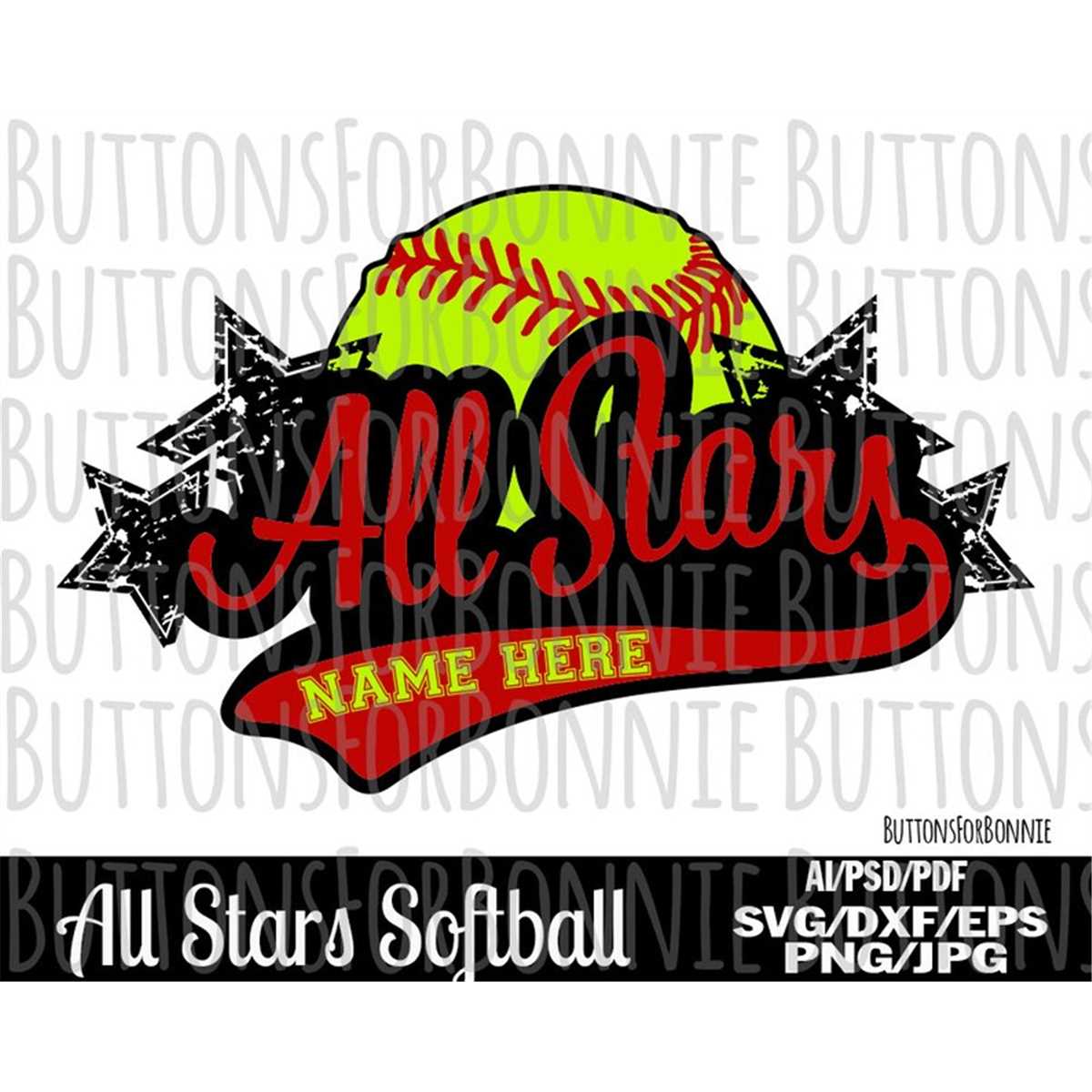 All Stars svg, Softball Svg, Baseball svg, template, emblem, | Inspire ...