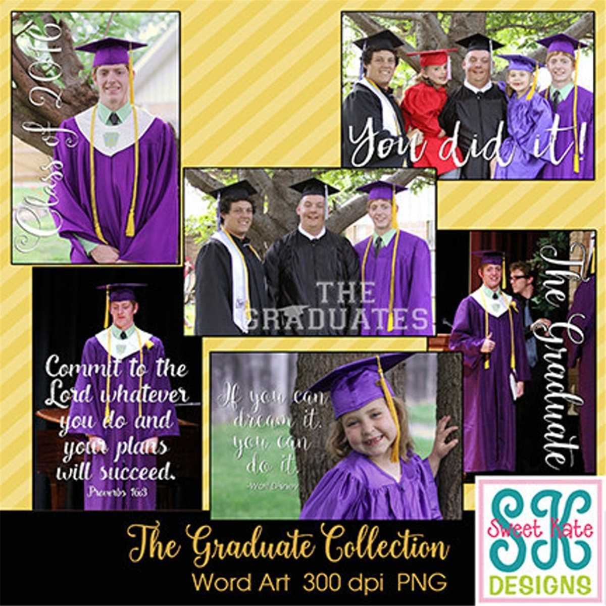 Word Art - The Graduate Collection - Instant Download - PNG | Inspire ...