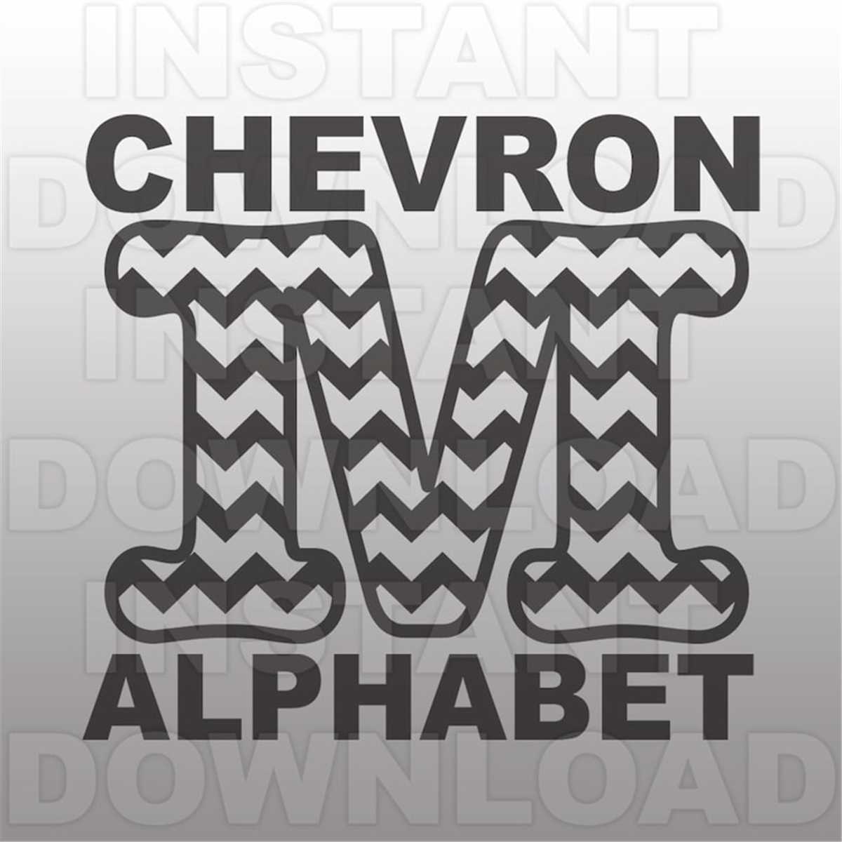 Chevron Font SVG,Chevron Letter SVG set,Monogram SVG-Cutting | Inspire ...