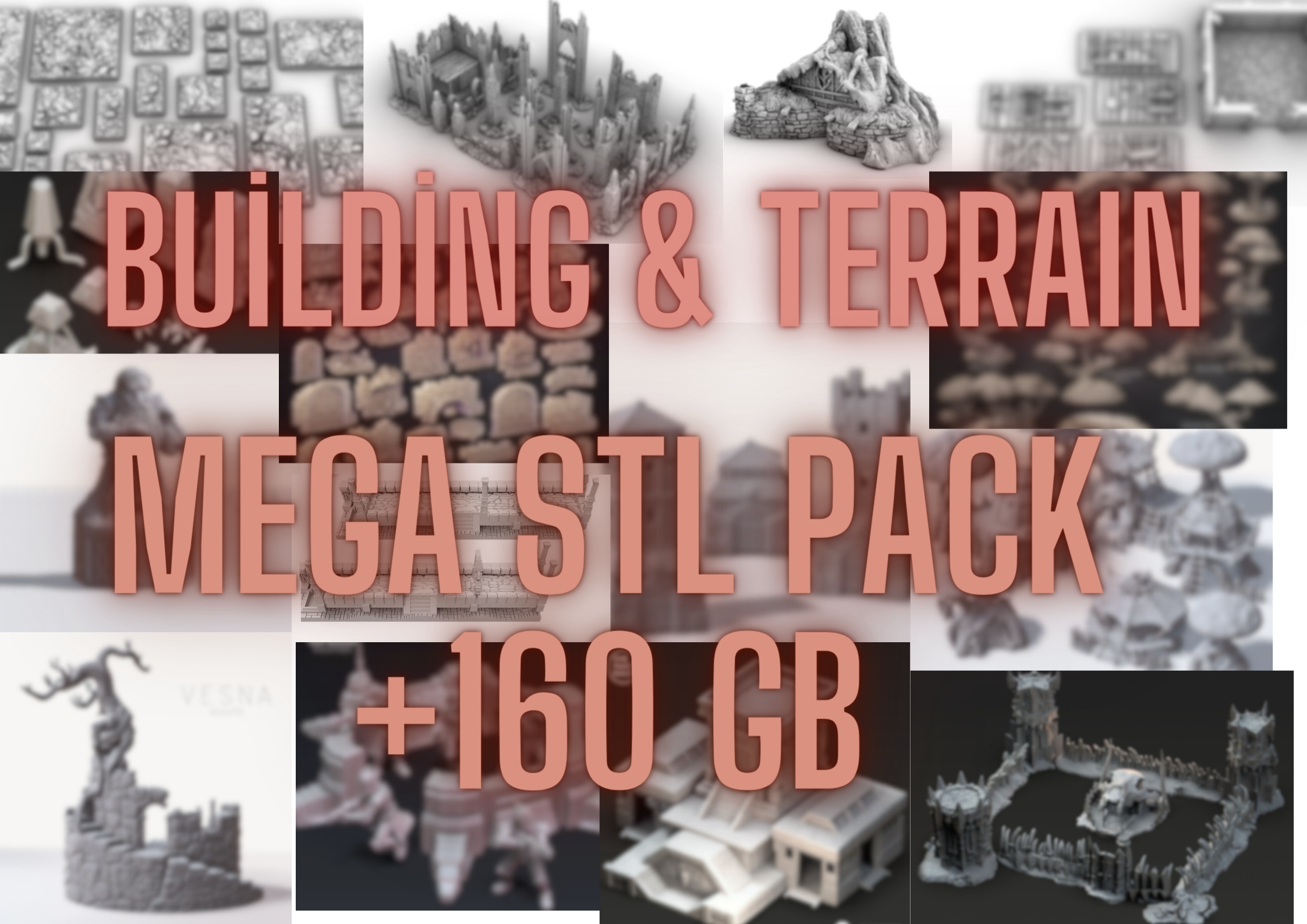 Building and Terrain Mega Stl Pack ,60 Gb | Inspire Uplift