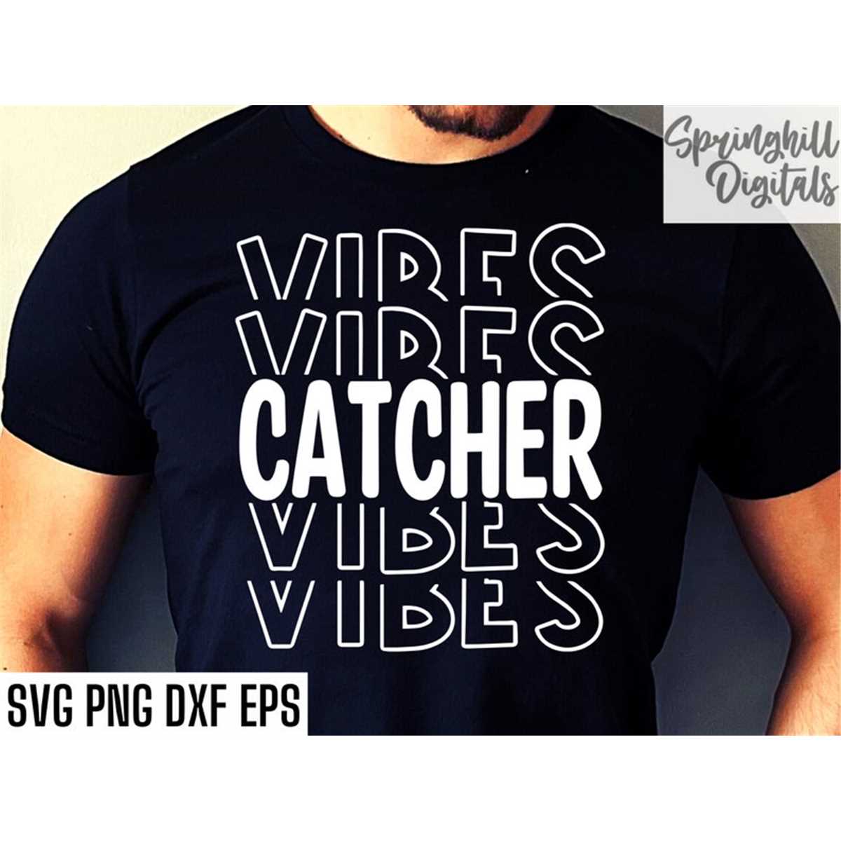 Softball Catcher Svg - Inspire Uplift