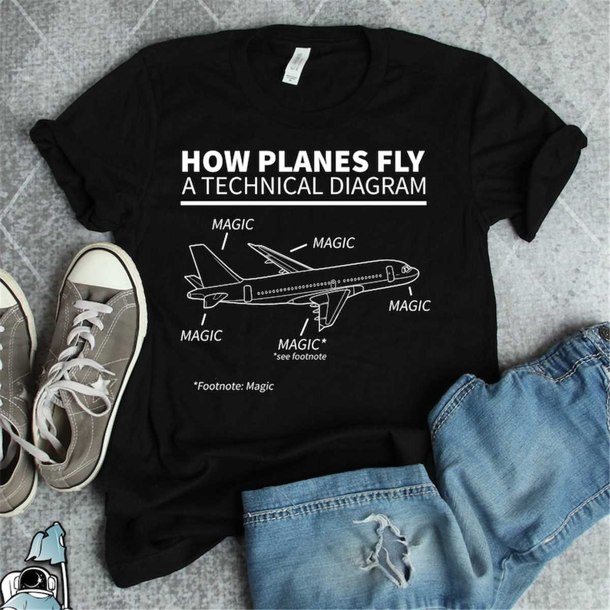 Aviation Shirt, How Planes Fly Magic, Flying Plane, Flying P | Inspire ...