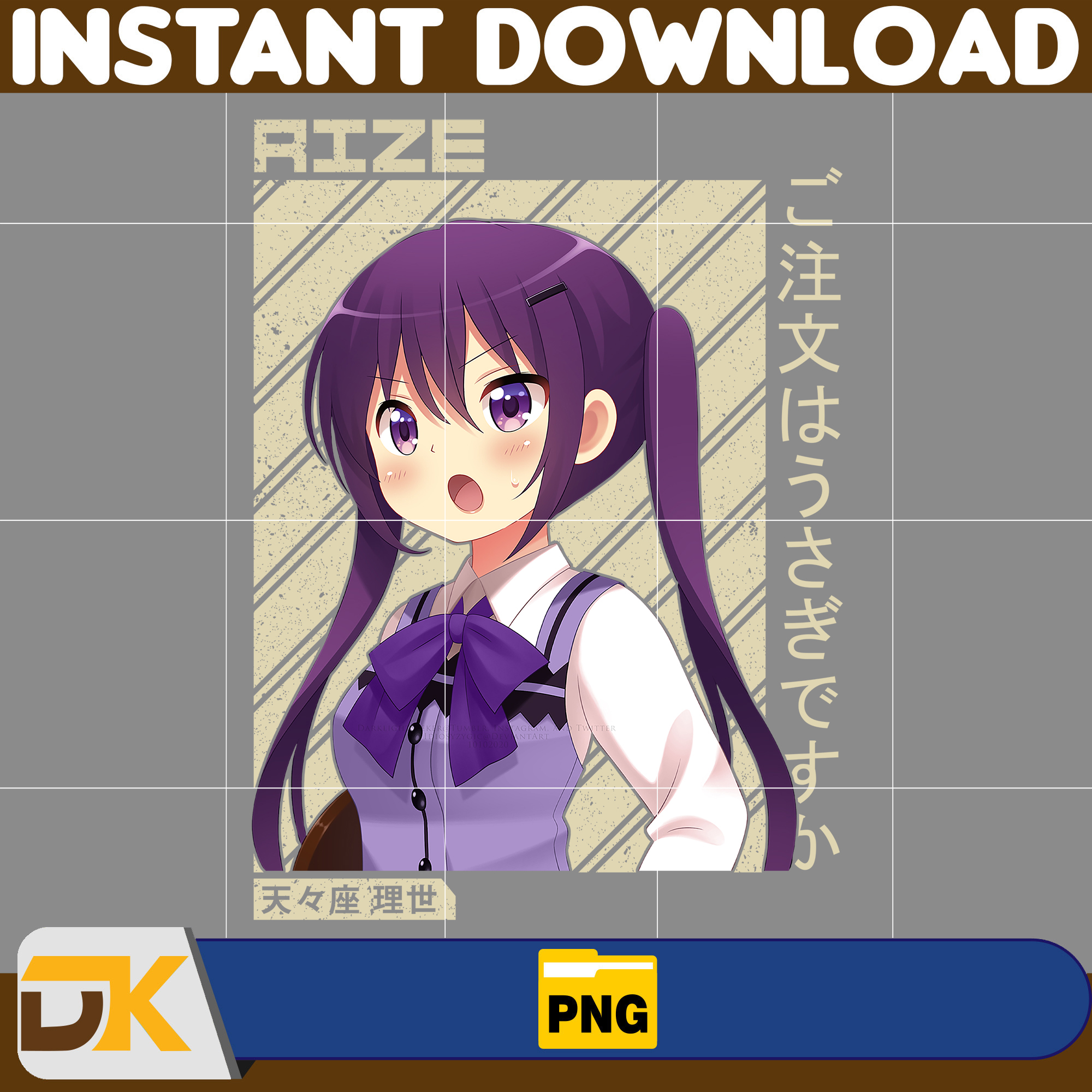 Rize Tedeza Png, Anime Png, Japanese Png, Anime Silhouette P - Inspire ...