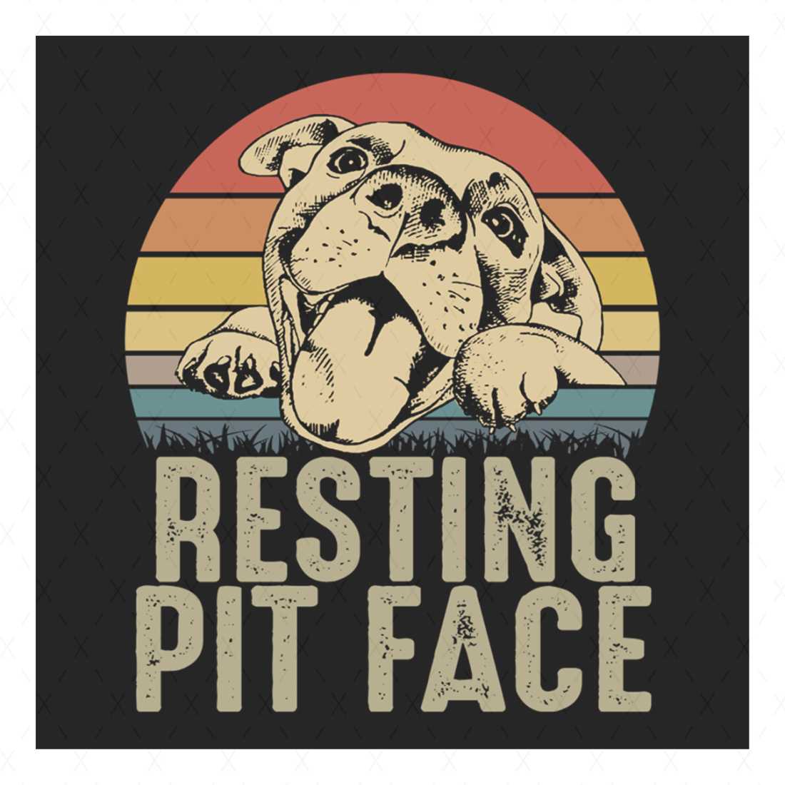 Resting Pit Face Svg, Animal Svg, Pit Face Svg, Pitbull Svg, - Inspire ...