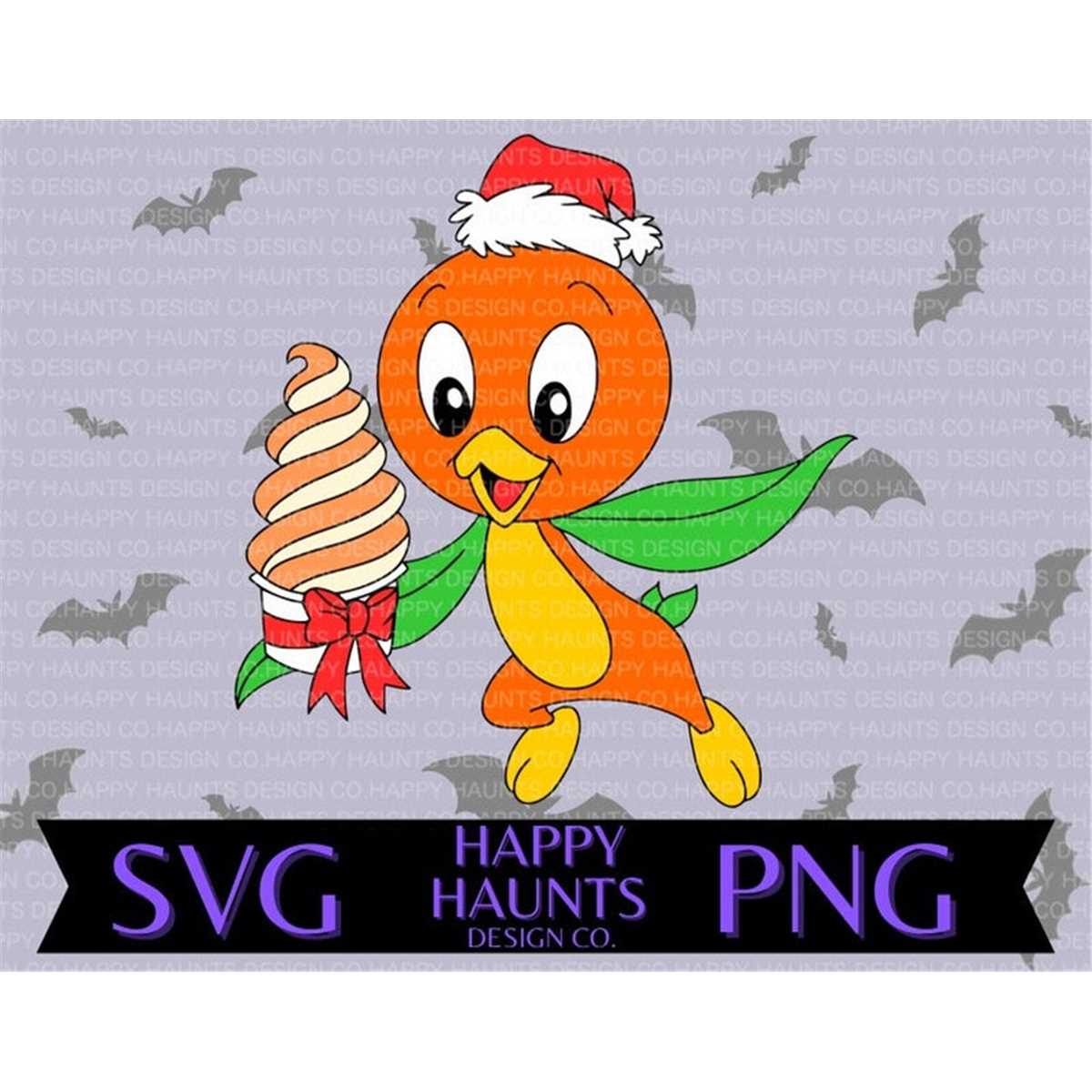 Festive orange bird SVG, easy cut file for Cricut, Layered b - Inspire ...