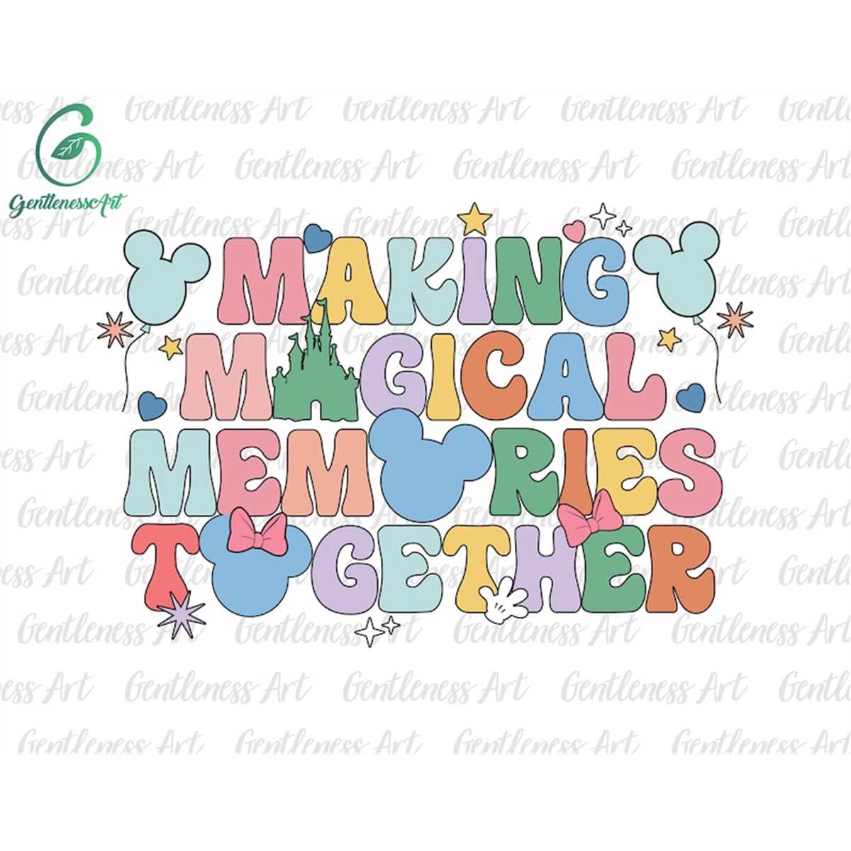 Making Magical Memories Toghether Svg, Groovy Style Svg, Fam - Inspire ...