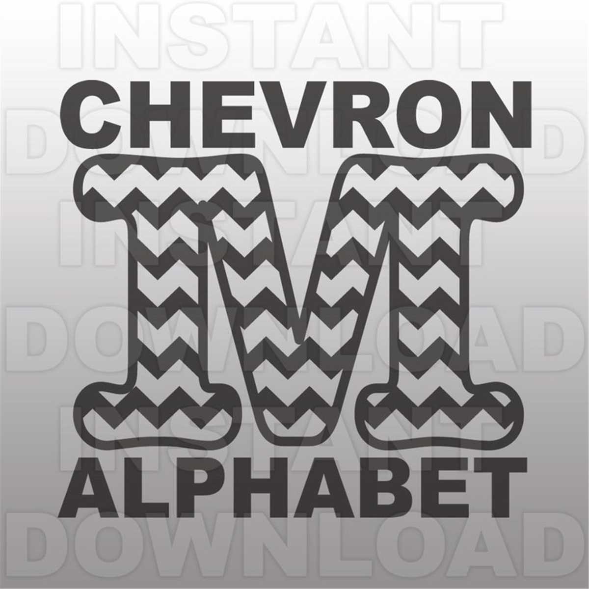 Chevron Font SVG,Chevron Letter SVG set,Monogram SVG-Cutting | Inspire ...