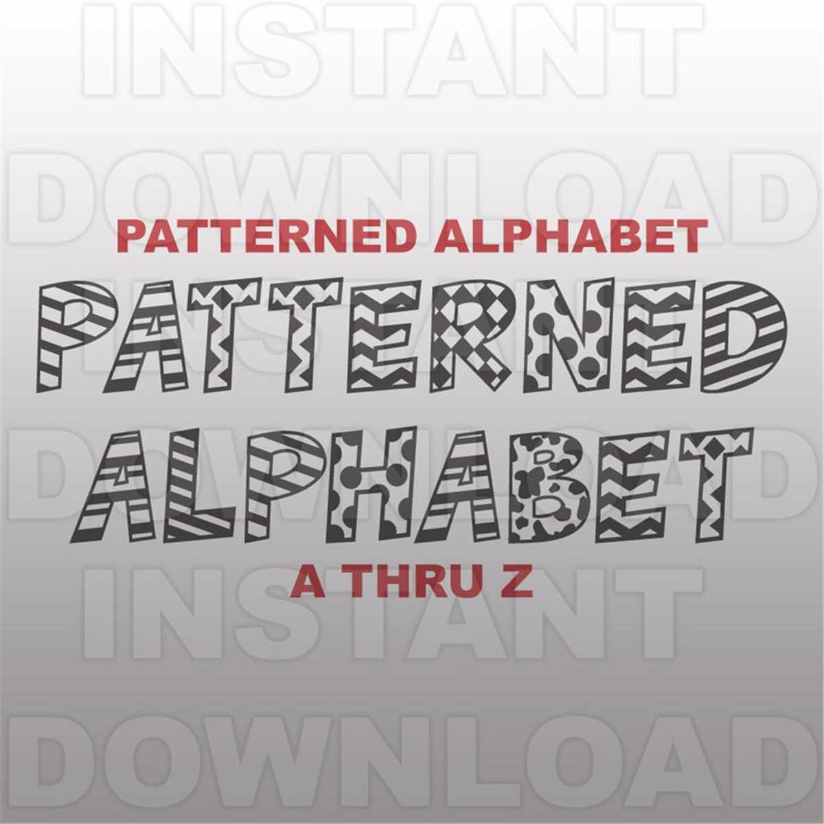 Wild Font SVG File - Patterned Alphabet SVG File -Letters SV - Inspire ...