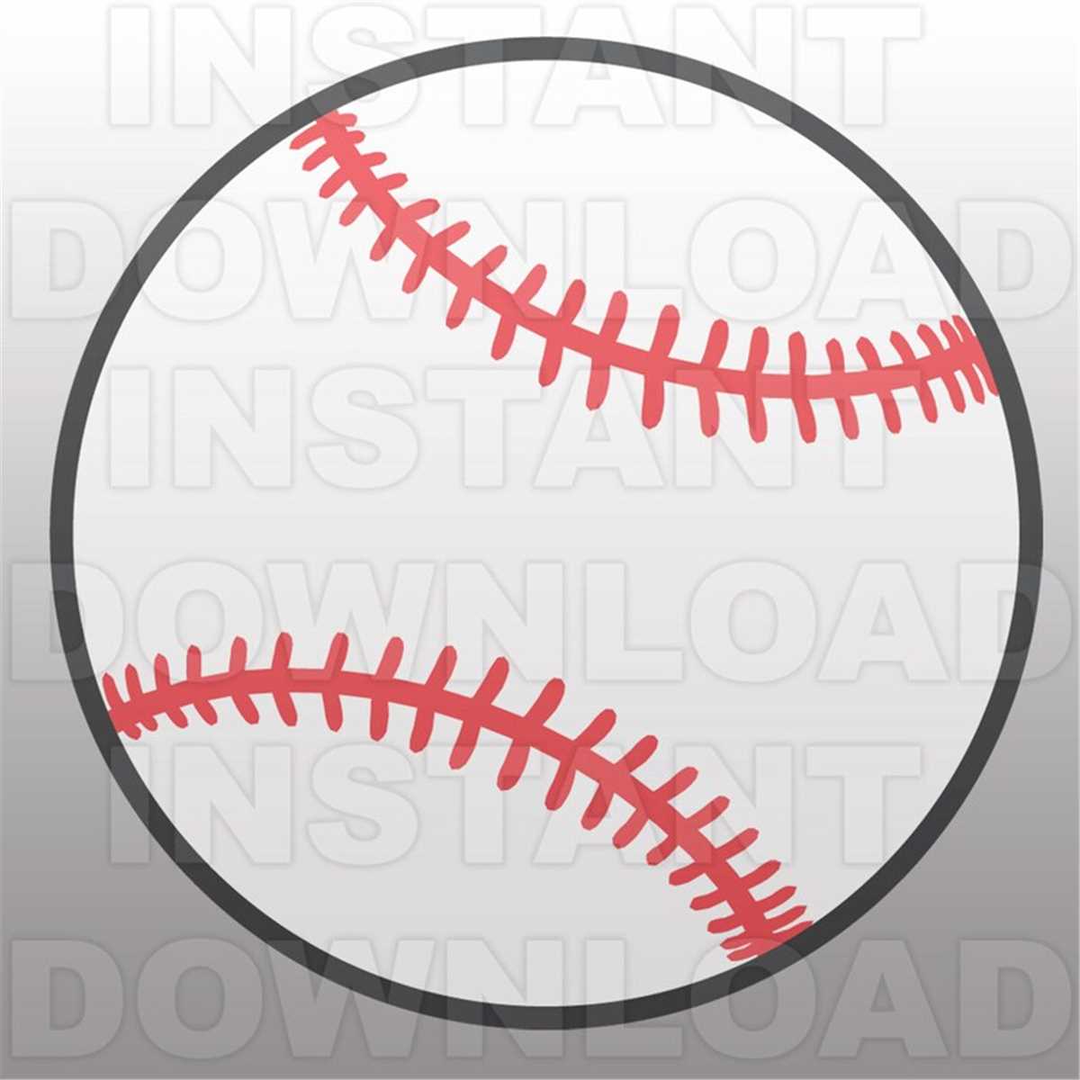 Baseball SVG File Cutting Template - Clip Art for Commercial | Inspire ...
