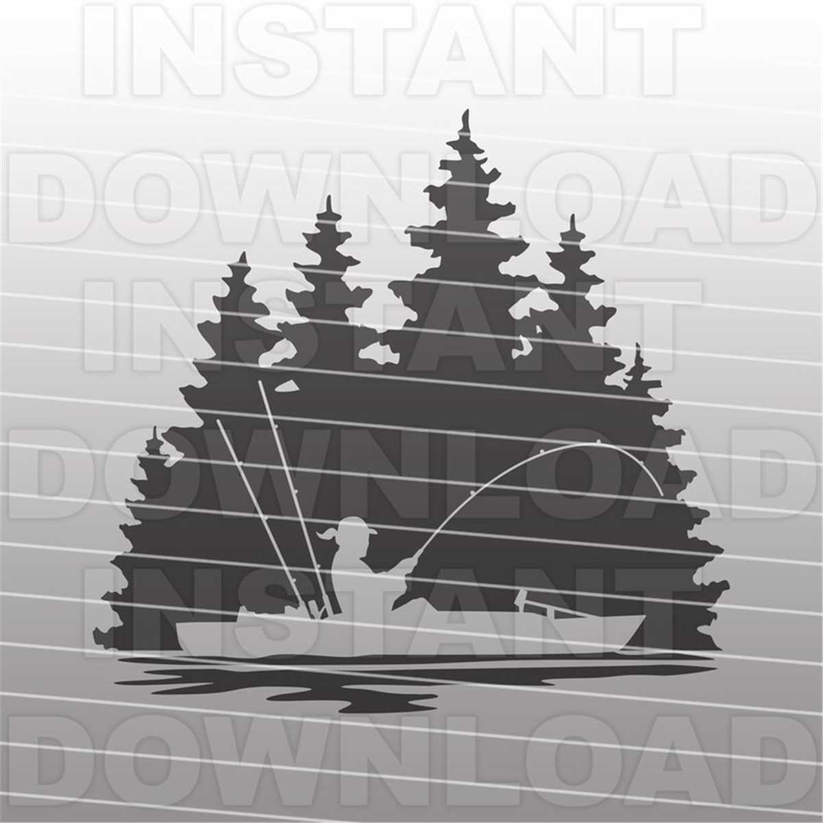 Kayak Fishing Scene SVG File,Kayaking SVG,Female Kayaker svg | Inspire ...