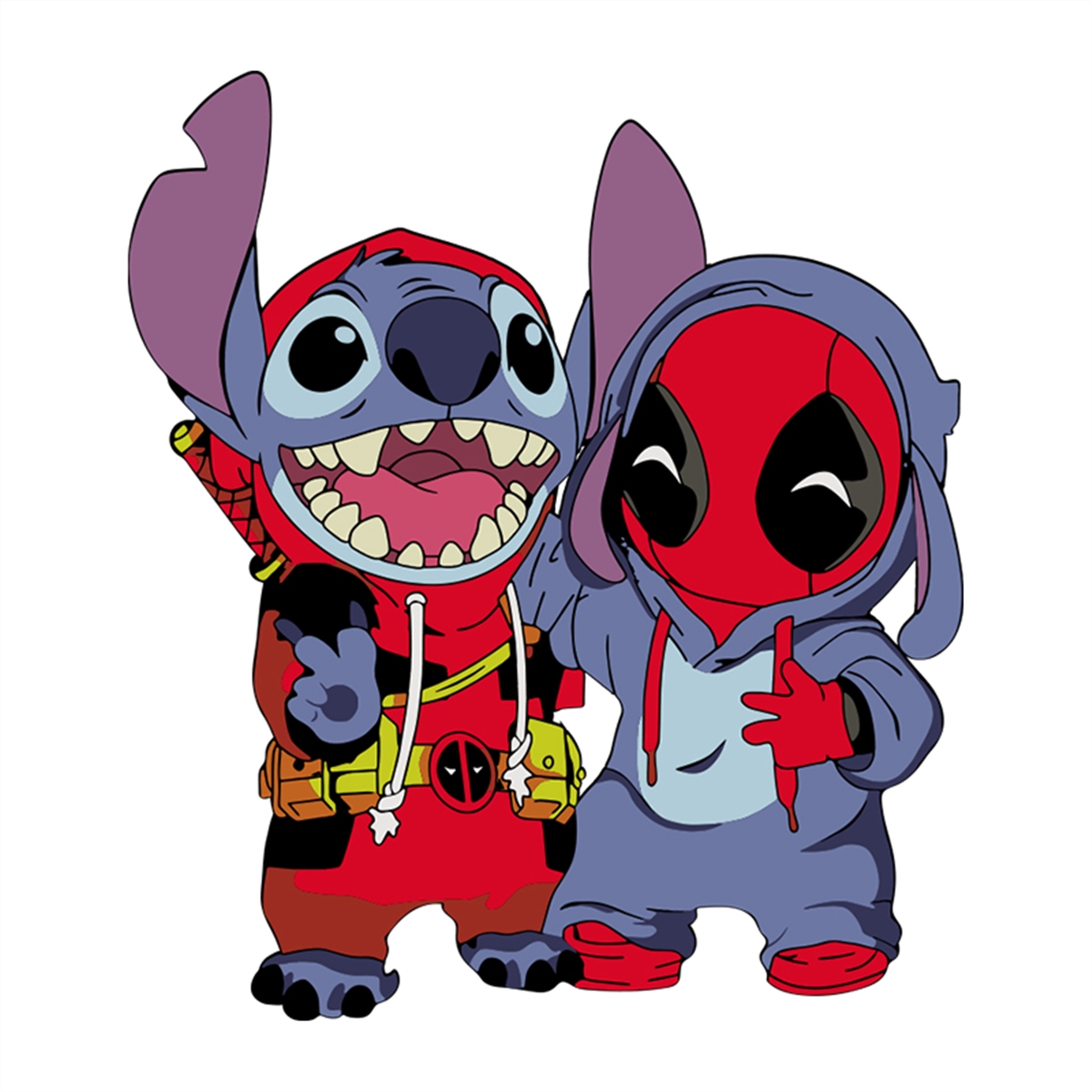 Stitch And Baby DeadPool, Stitch svg, Deadpool, marvel, disn - Inspire ...