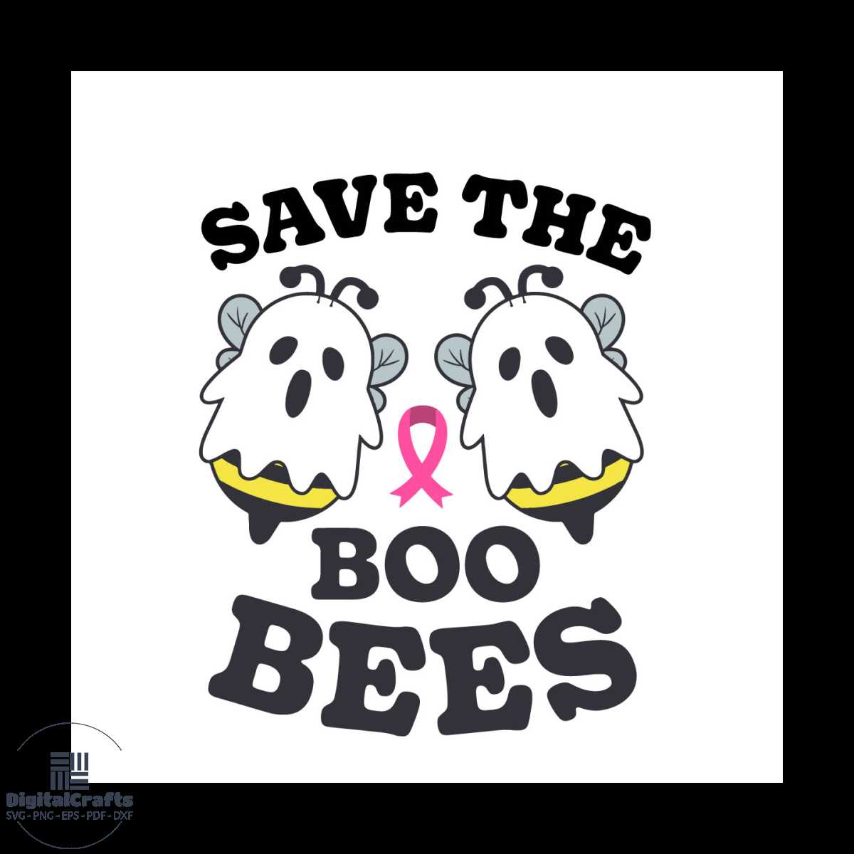Save The Boo Bees Breast Cancer Awareness Vector Svg, Pink W | Inspire ...