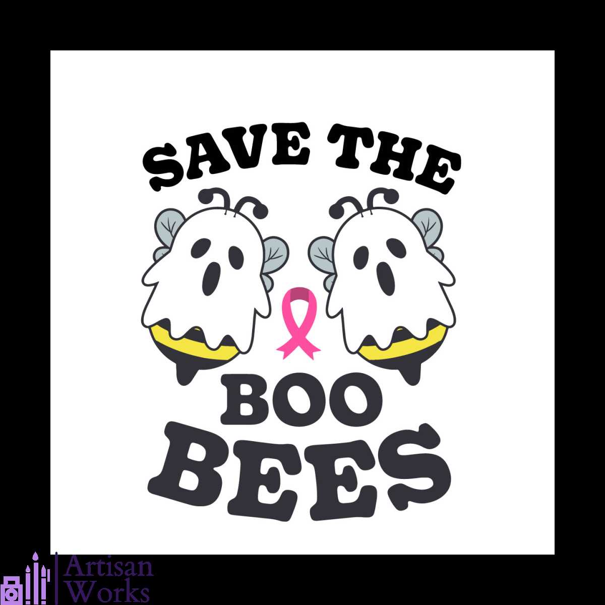 Save The Boo Bees Breast Cancer Awareness Vector Svg, Pink W | Inspire ...