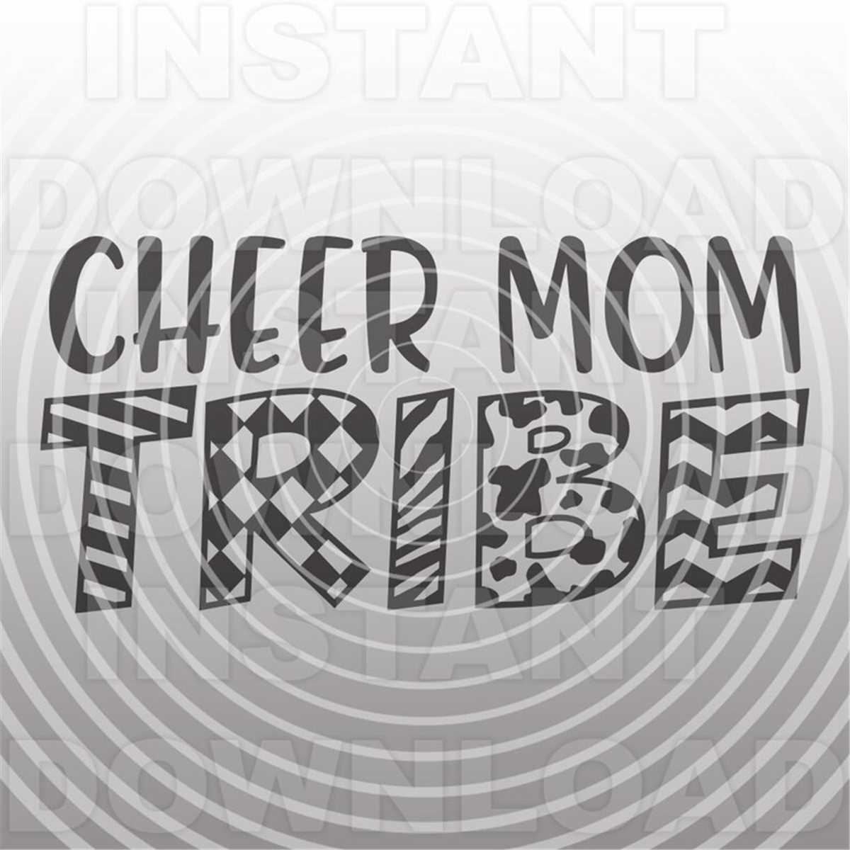 Cheer Mom Tribe SVG File,Cheerleading svg,Cheer Team svg Iro | Inspire ...
