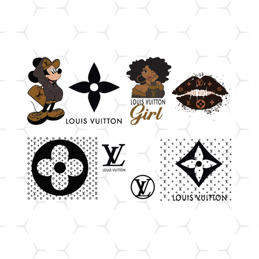 Louis Vuitton Logo Bundle Svg, Brand Svg, Louis Vuitton Svg, | Inspire ...