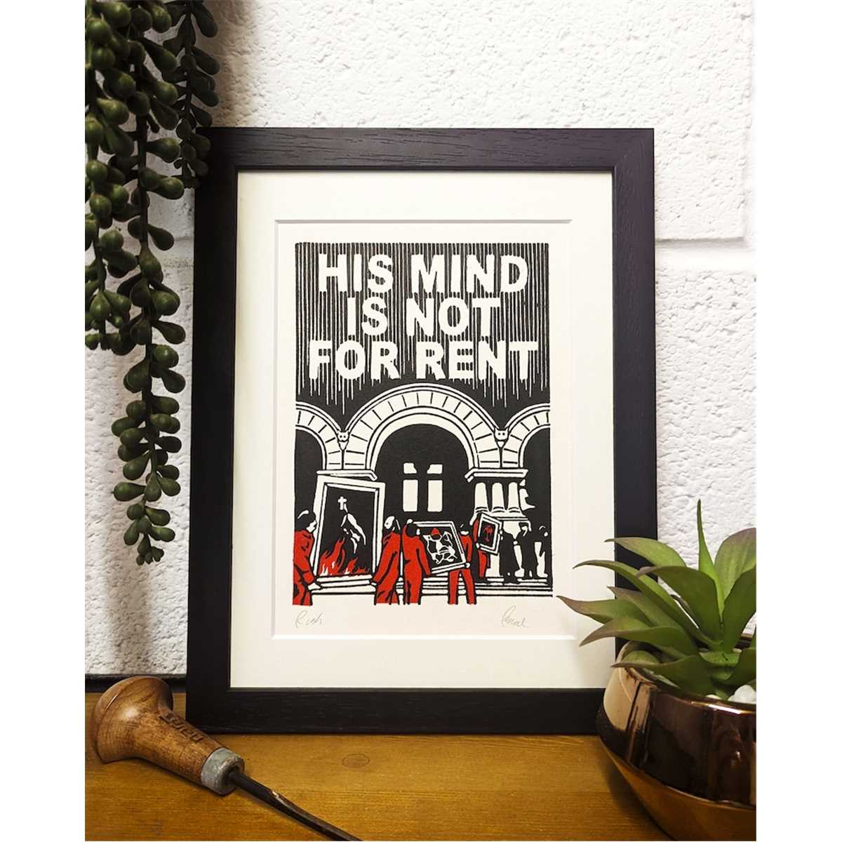 Rush- Moving Pictures Lino Print | Inspire Uplift