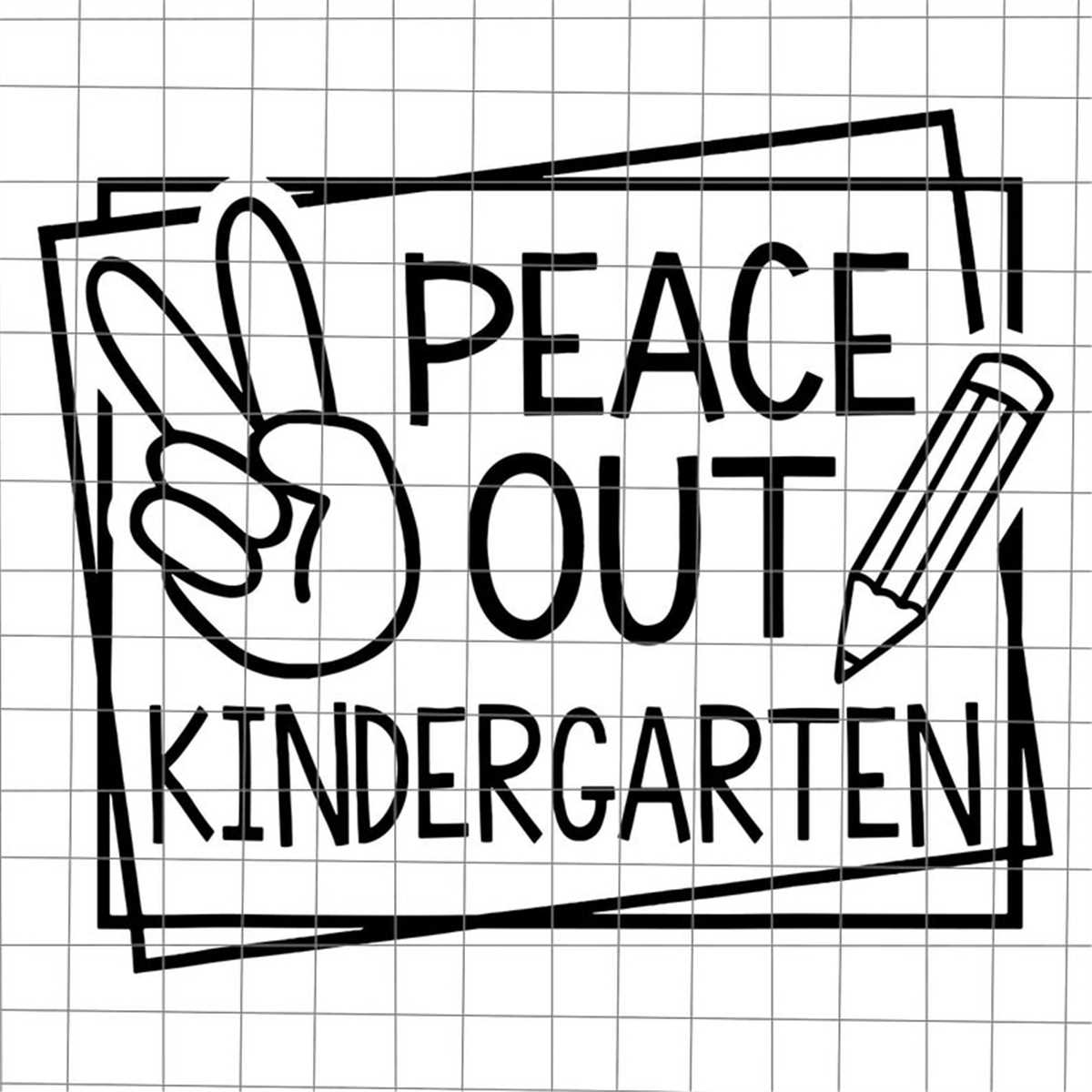 Peace Out Kindergarten Svg, Summer Break Svg, Last Day Of Sc - Inspire ...